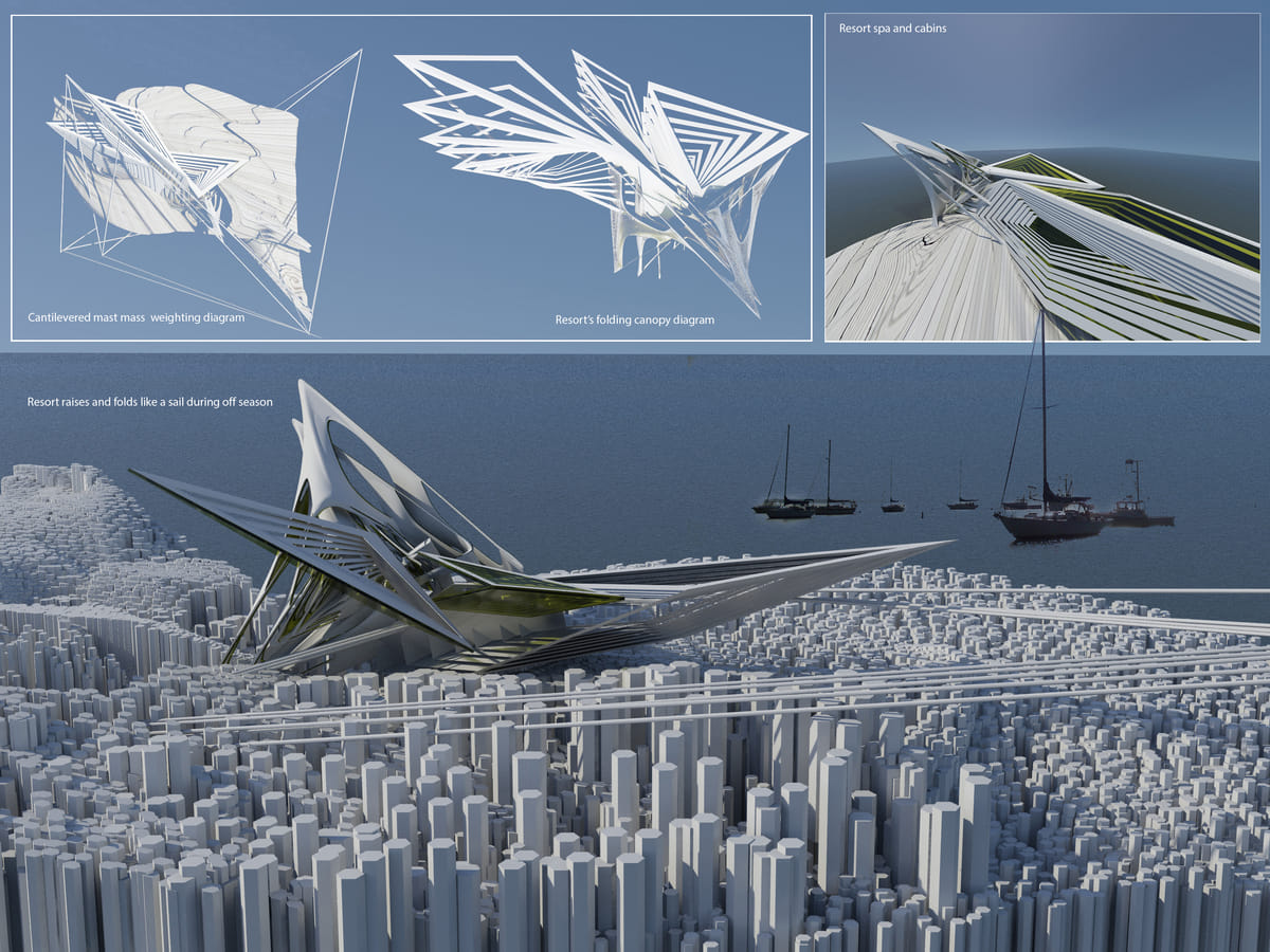 Hydrokinetic Geyser tidal pool resort | Margot Krasojević Architecture ...