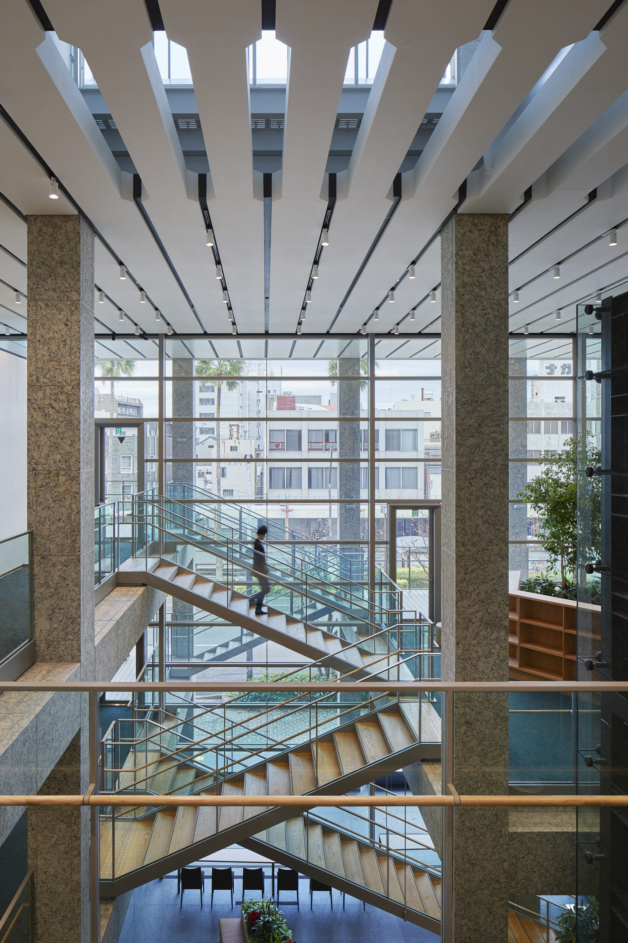 Awa Bank Head Office Sales Department Building, A Bank in a Public ...