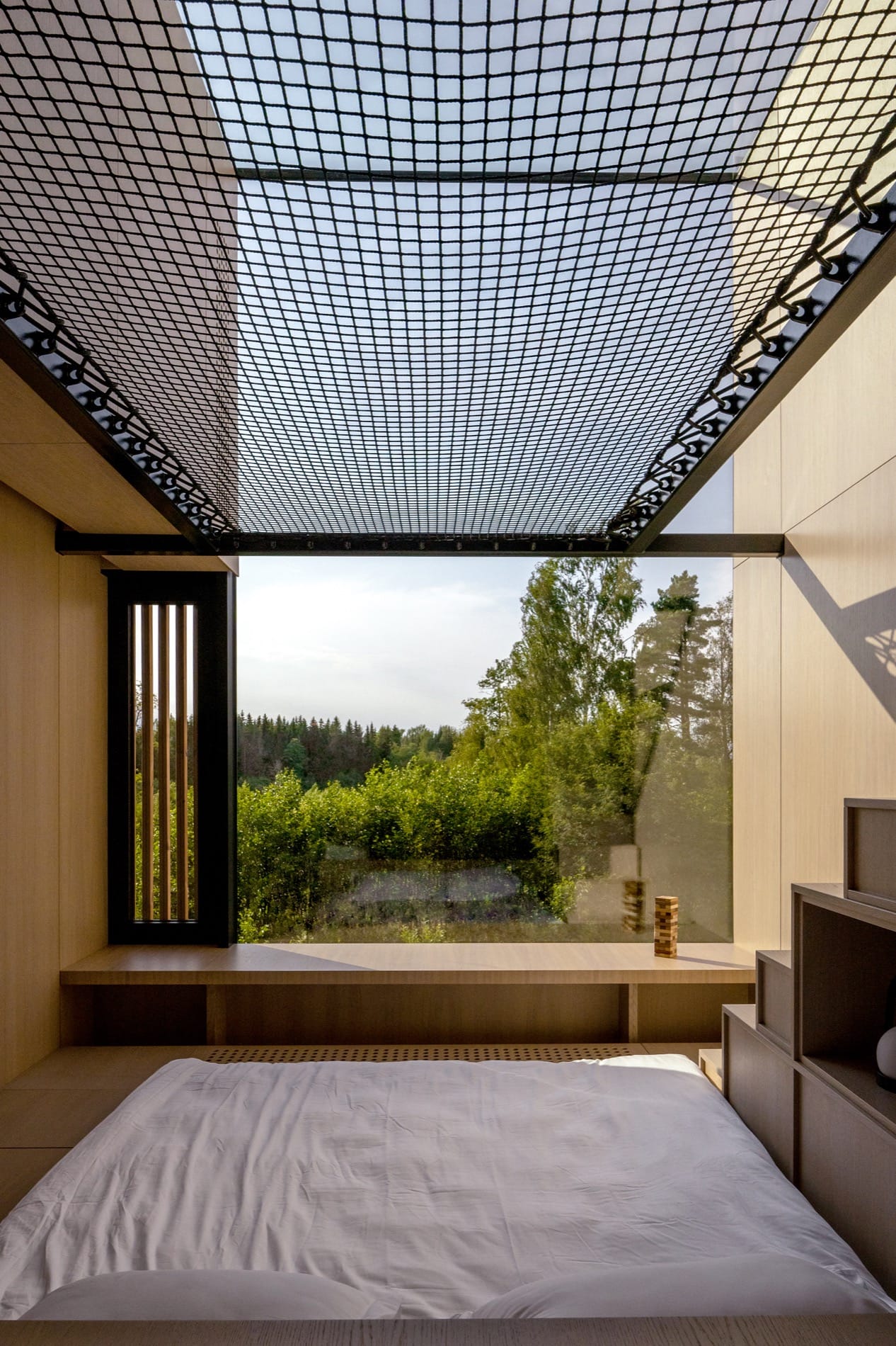 This cantilevering modular treehouse peeks into the Estonian wilderness ...