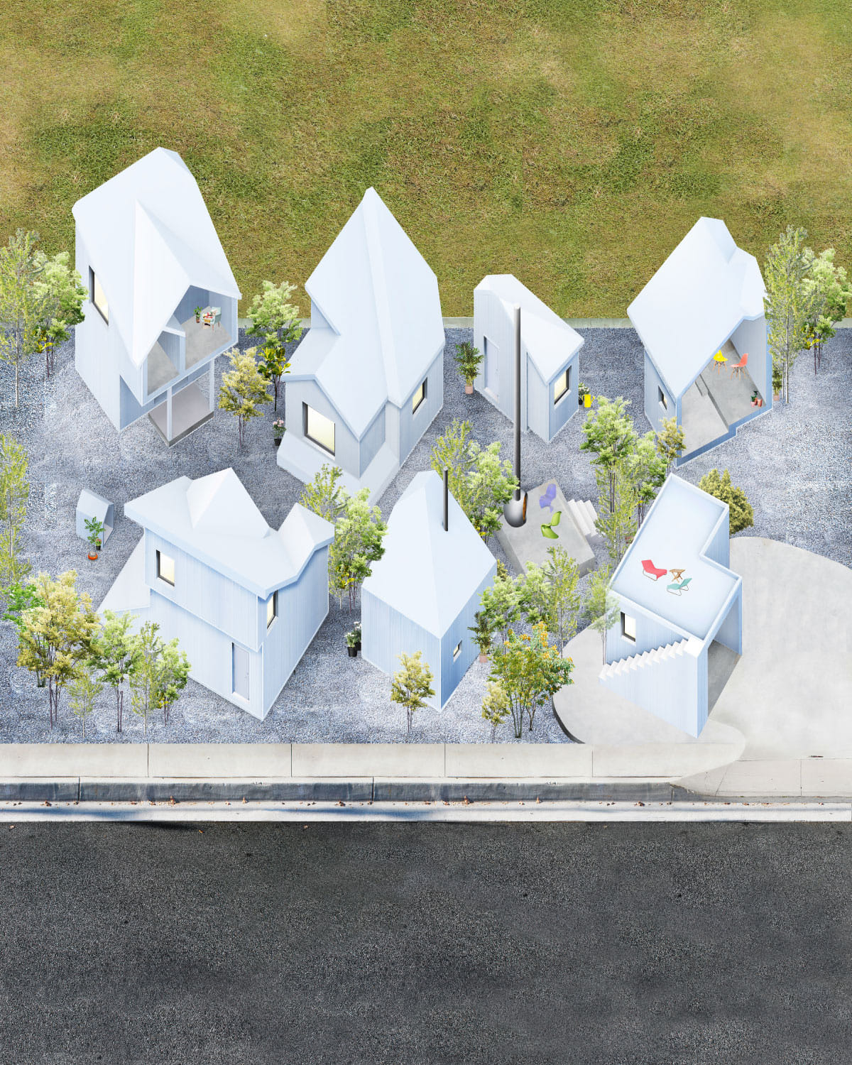 Bureau Spectacular's "Five Normal Houses", from the A+D Museum's ...