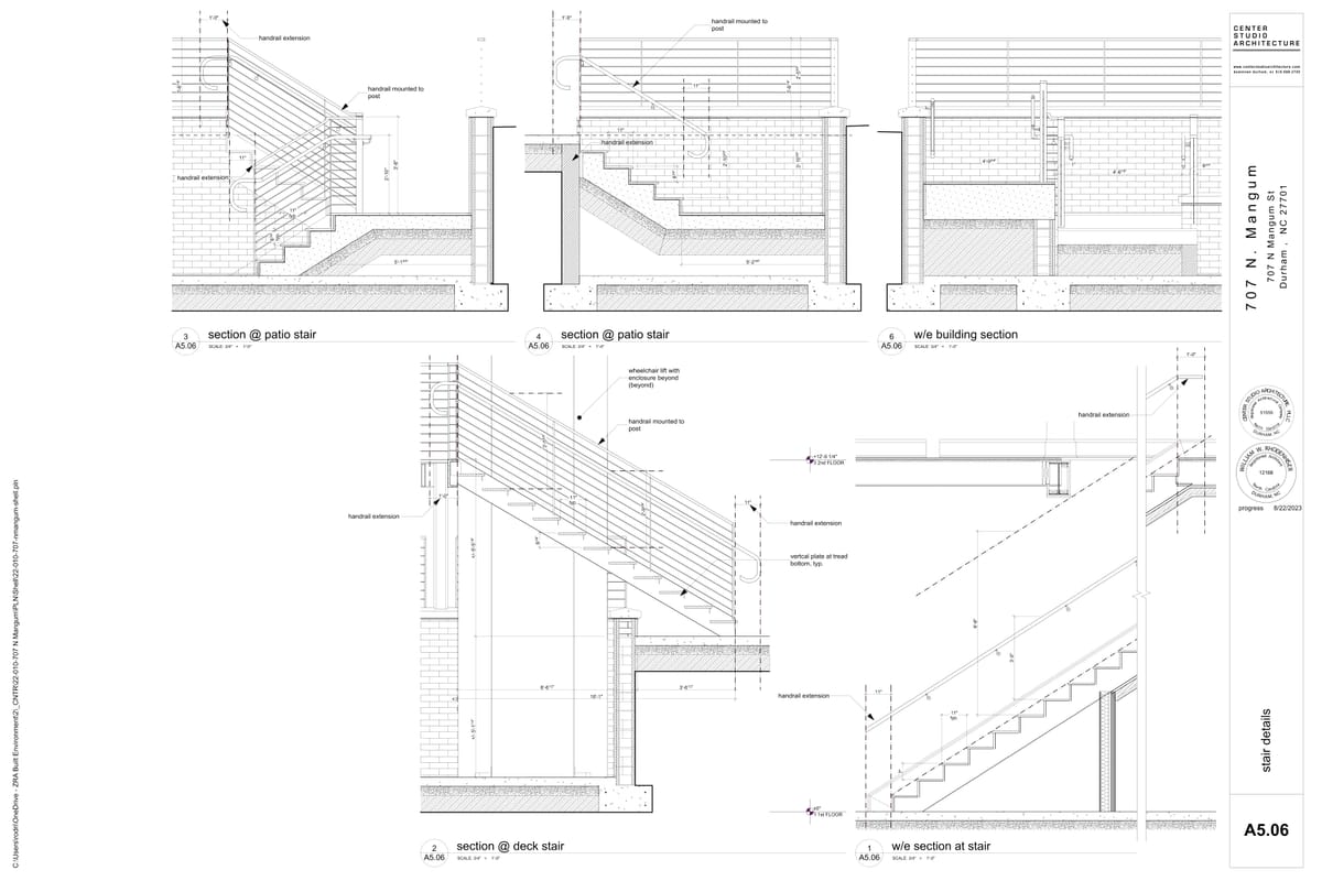 Historic Storefront - Detailed Skylight - rear stairs and lyft ...
