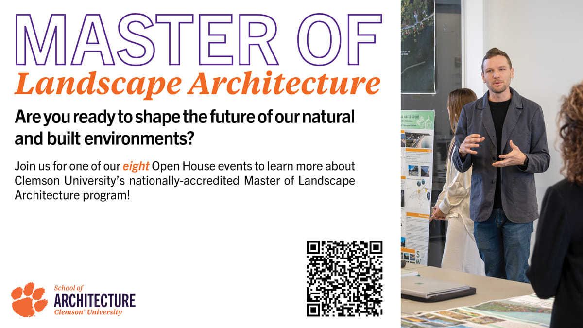 Clemson University - Master of Landscape Architecture Open House ...