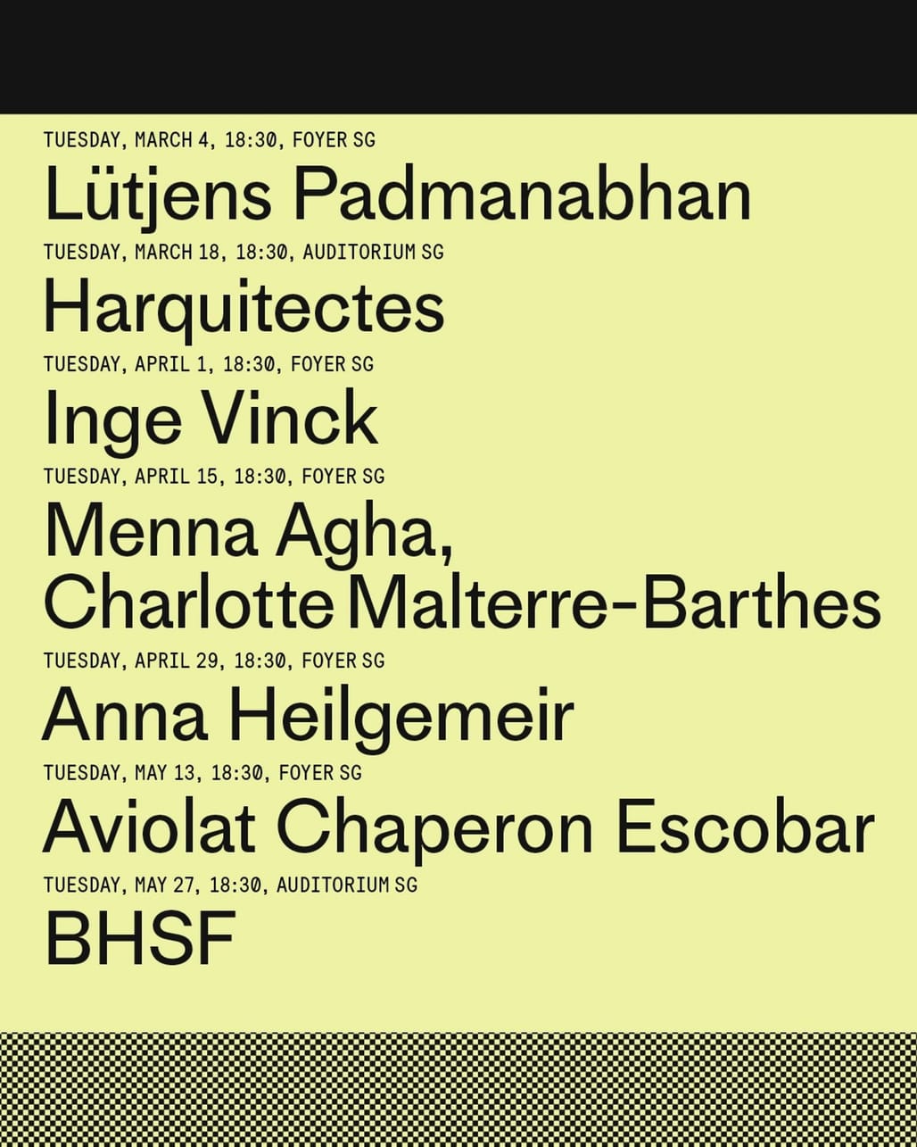 The most popular Spring '25 architecture school lecture posters are ...