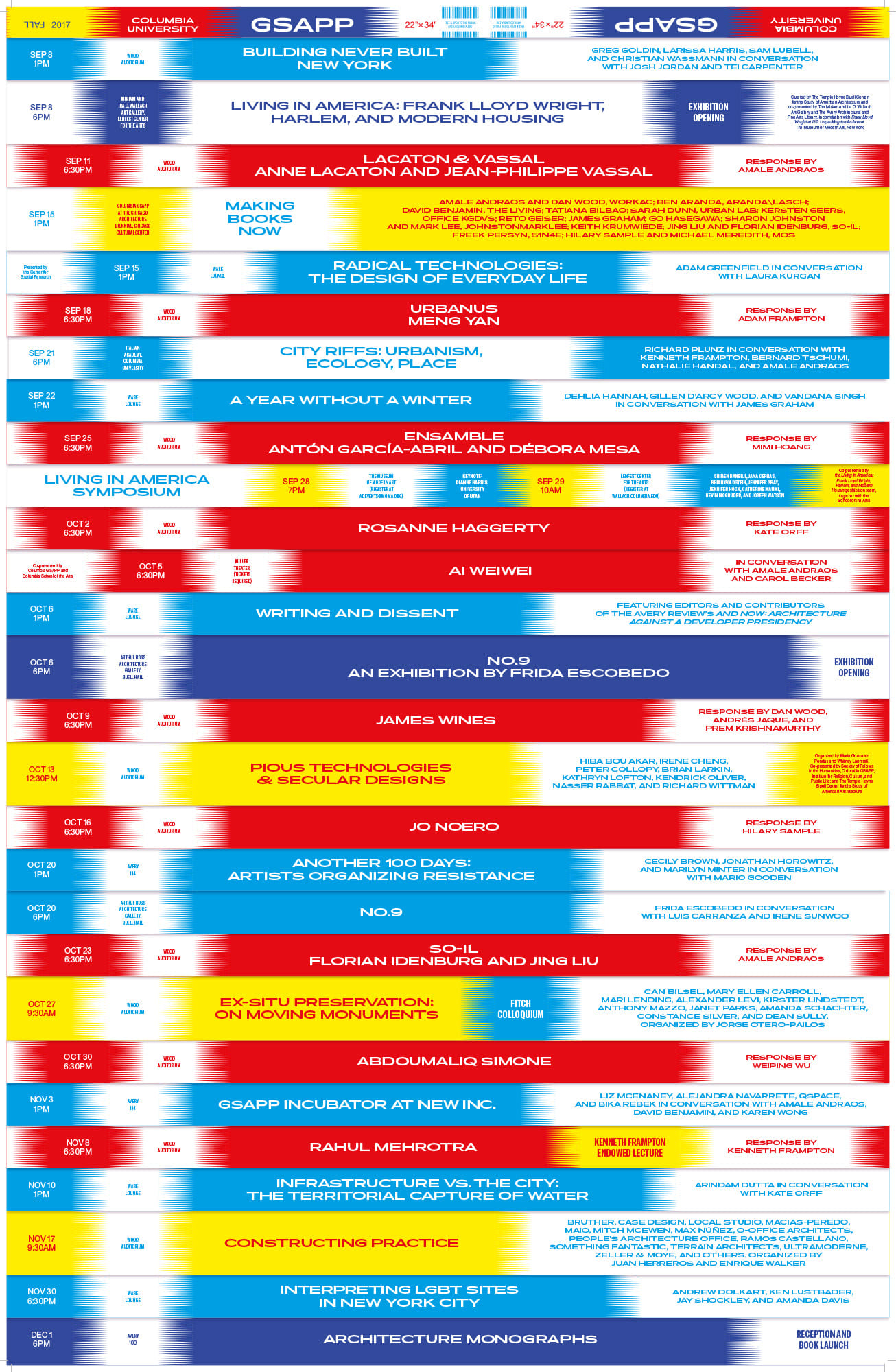 Get Lectured: Columbia GSAPP, Fall '17 | News | Archinect