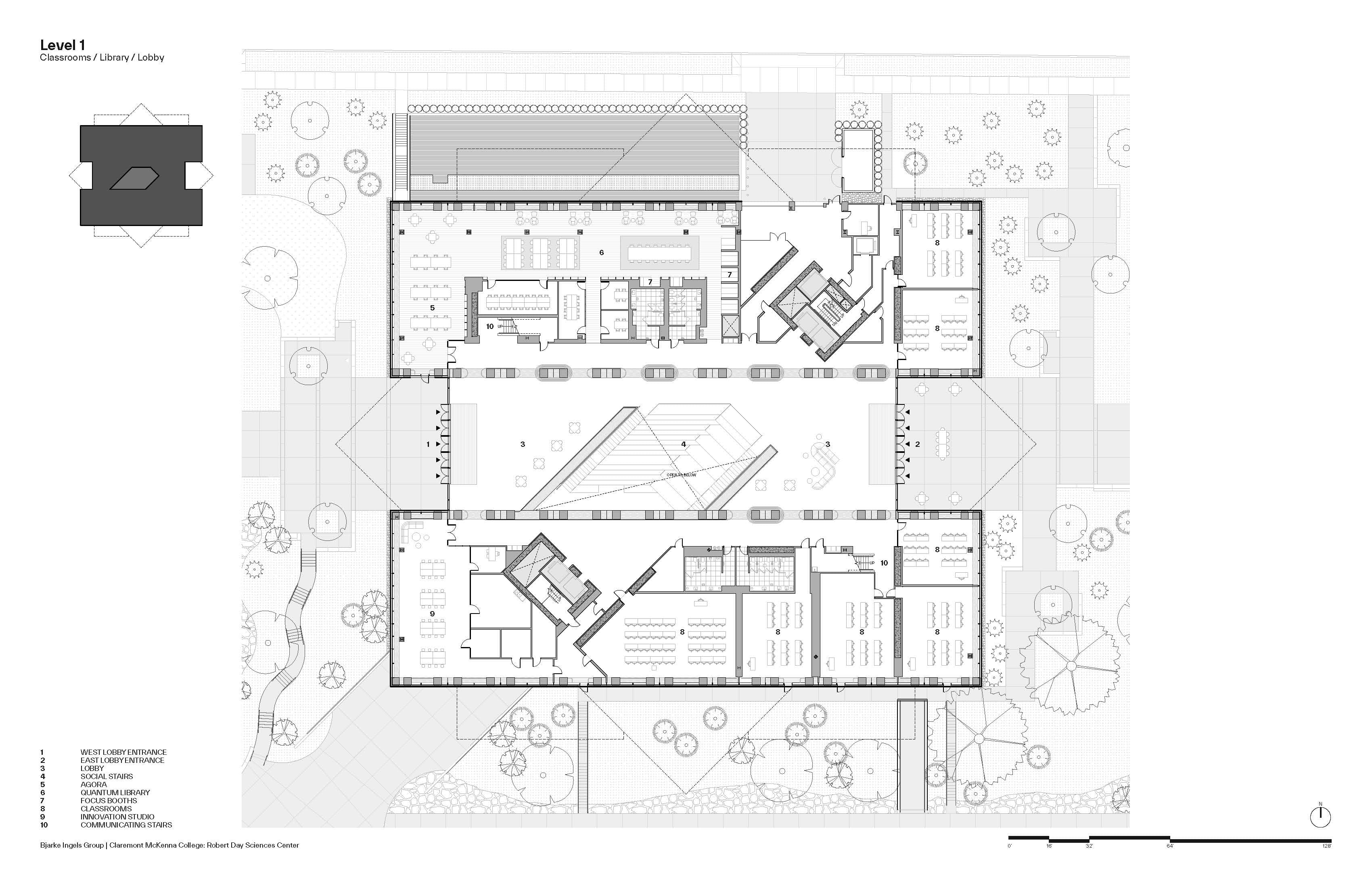 BIG’s rotated-block science center opens at Claremont McKenna College ...