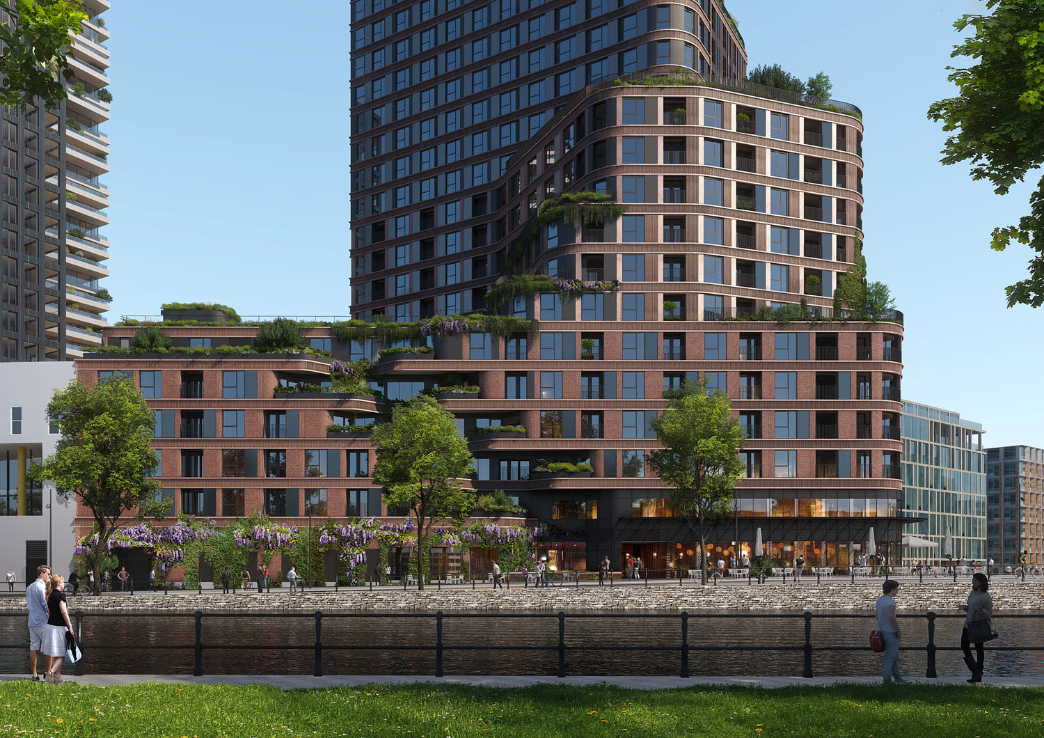 Construction to begin on 'energy-positive' brick tower by Mecanoo in ...