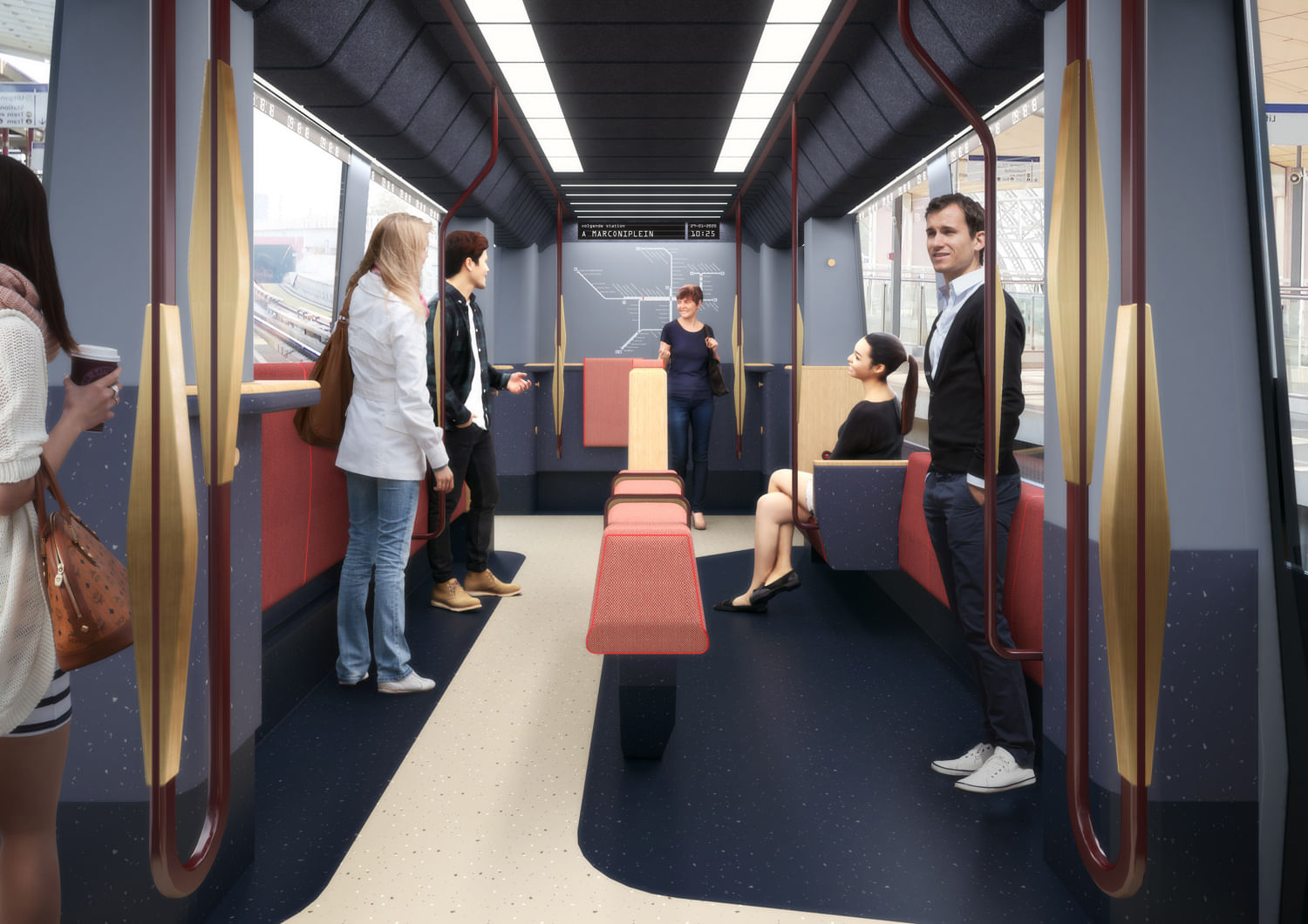 RET Metro Interior | Mecanoo | Archinect