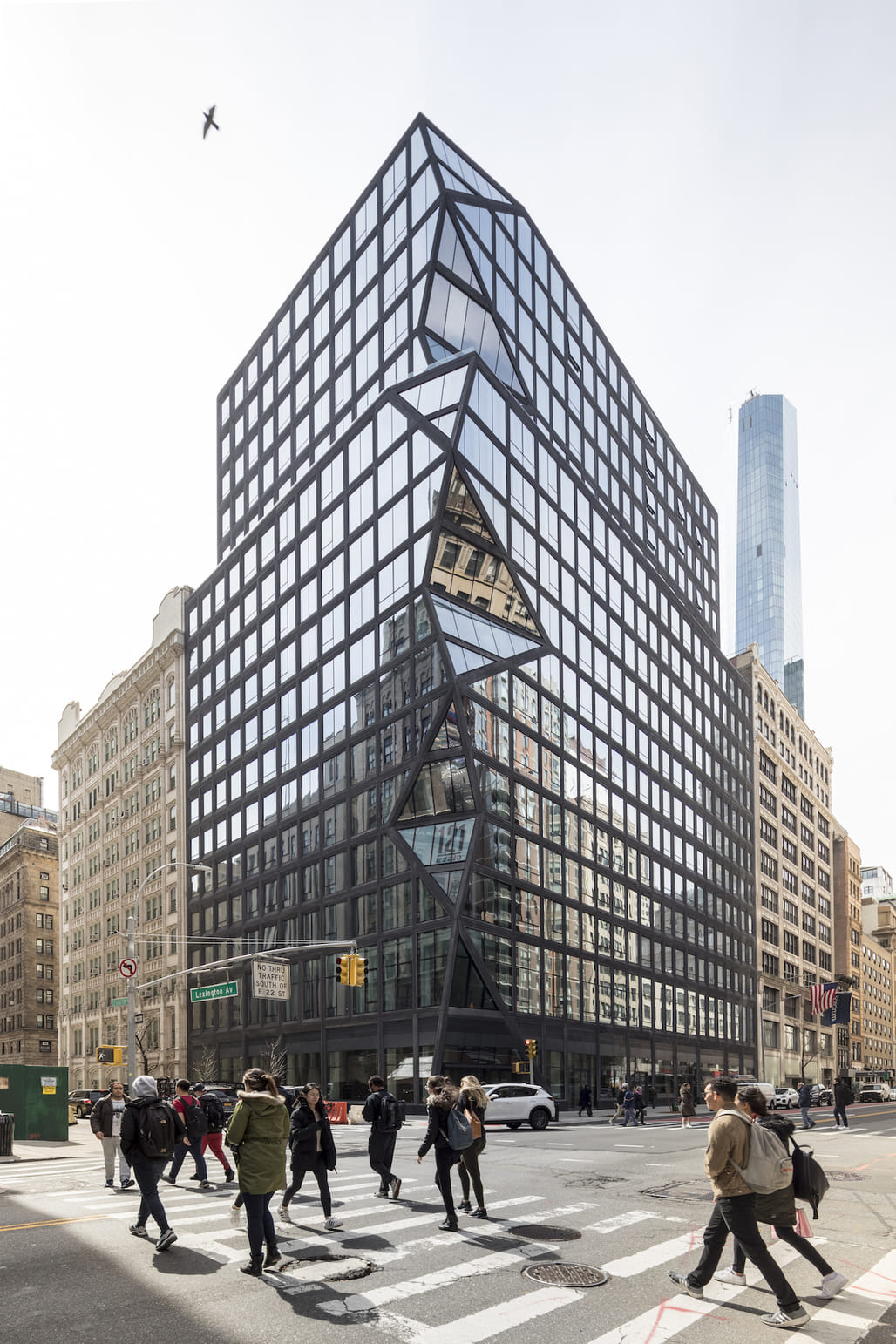 See new views of OMA’s first NYC building, with 'prismatic' details ...