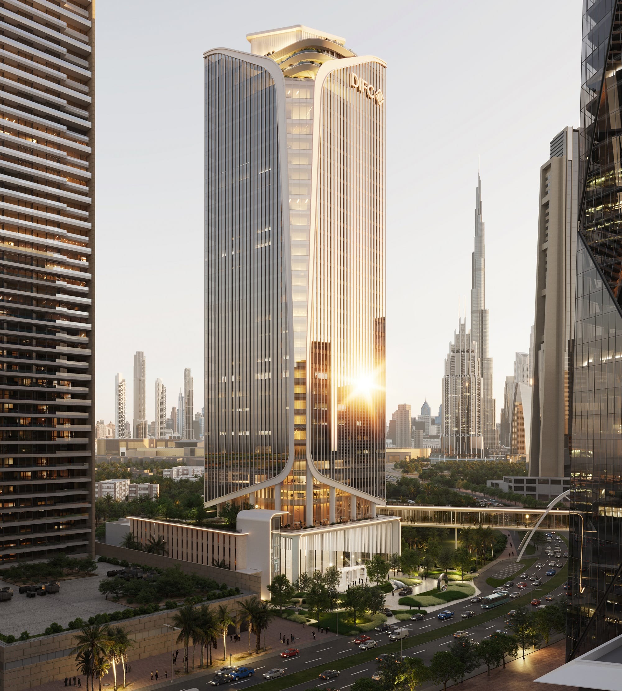 Vibrant Immersive Tower by DIFC | Aedas | Archinect