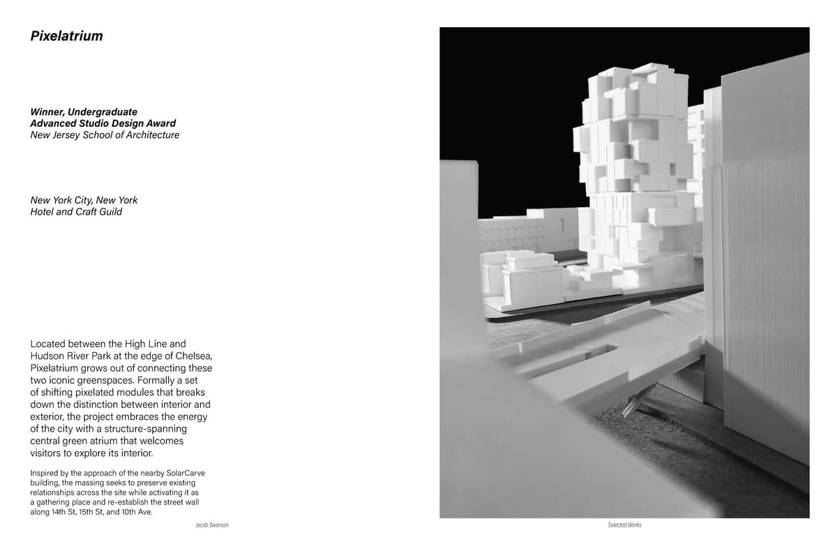 Pixelatrium | Jacob Swanson | Archinect