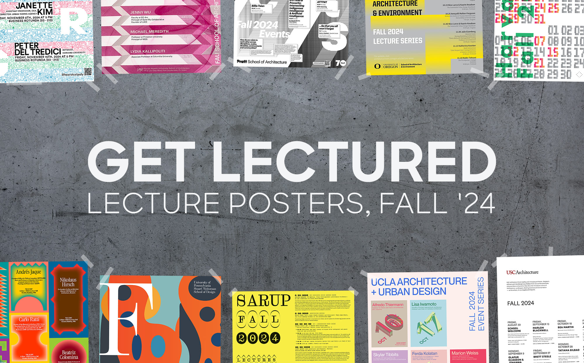 Vote now for your favorite Fall '24 architecture school lecture poster ...