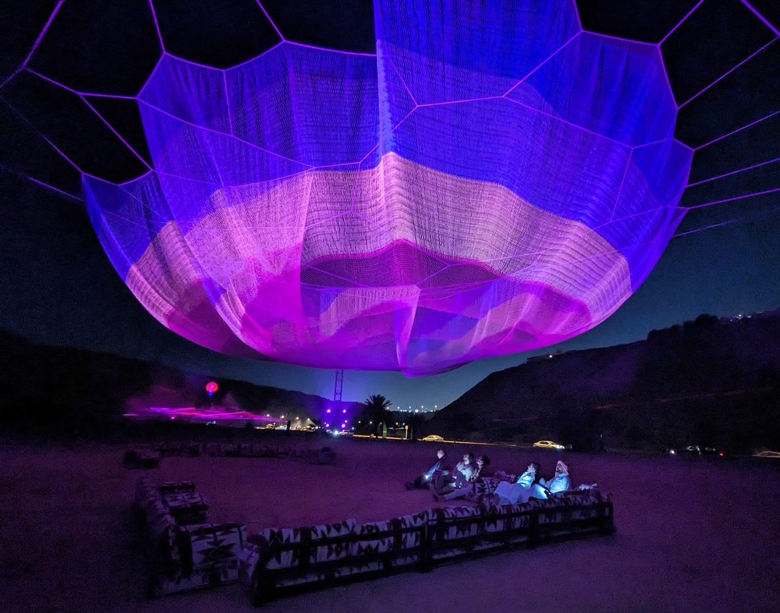 Janet Echelman completes rippling sculpture in Riyadh informed by ...