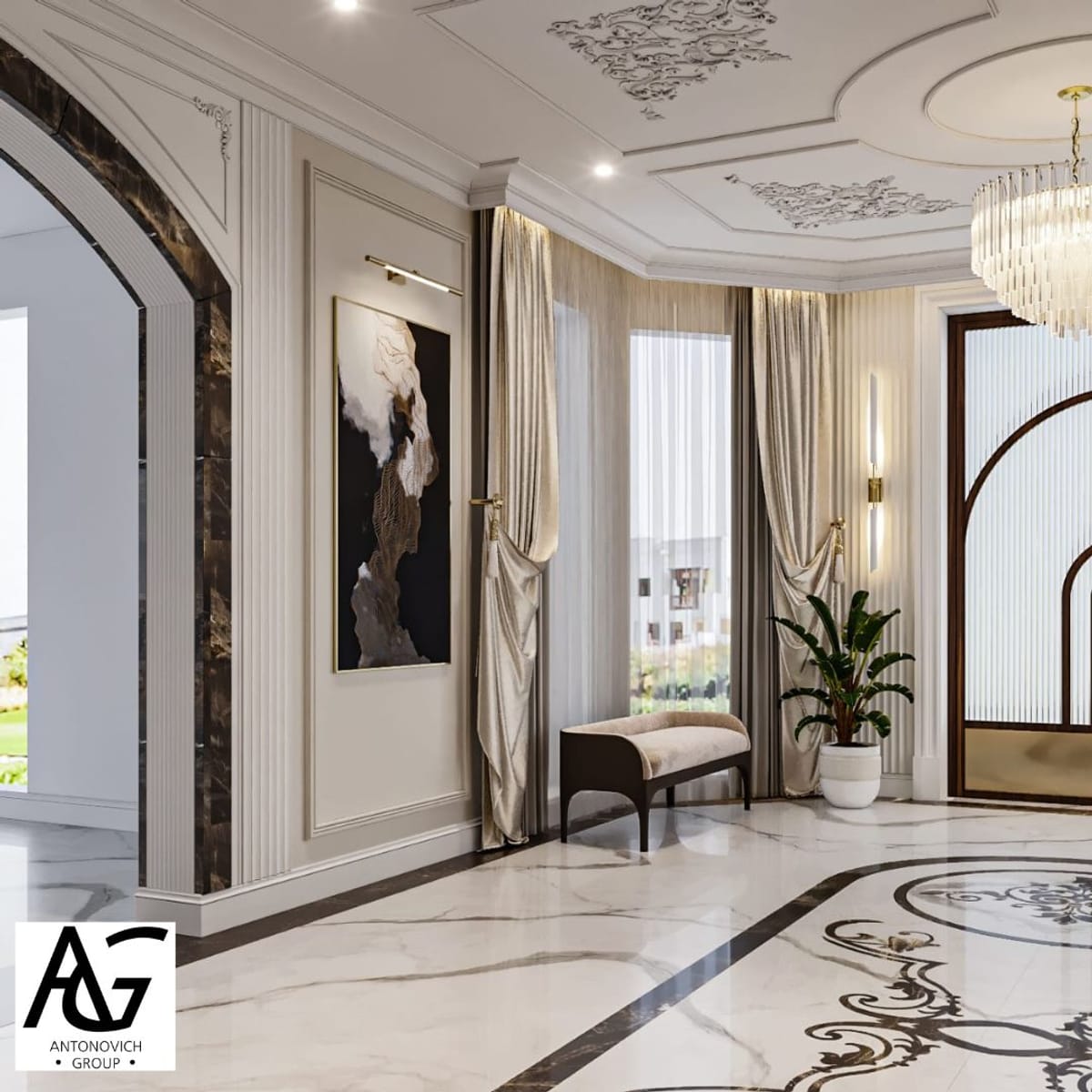 Main Entrance Interior Design by Antonovich Group | Luxury Antonovich ...