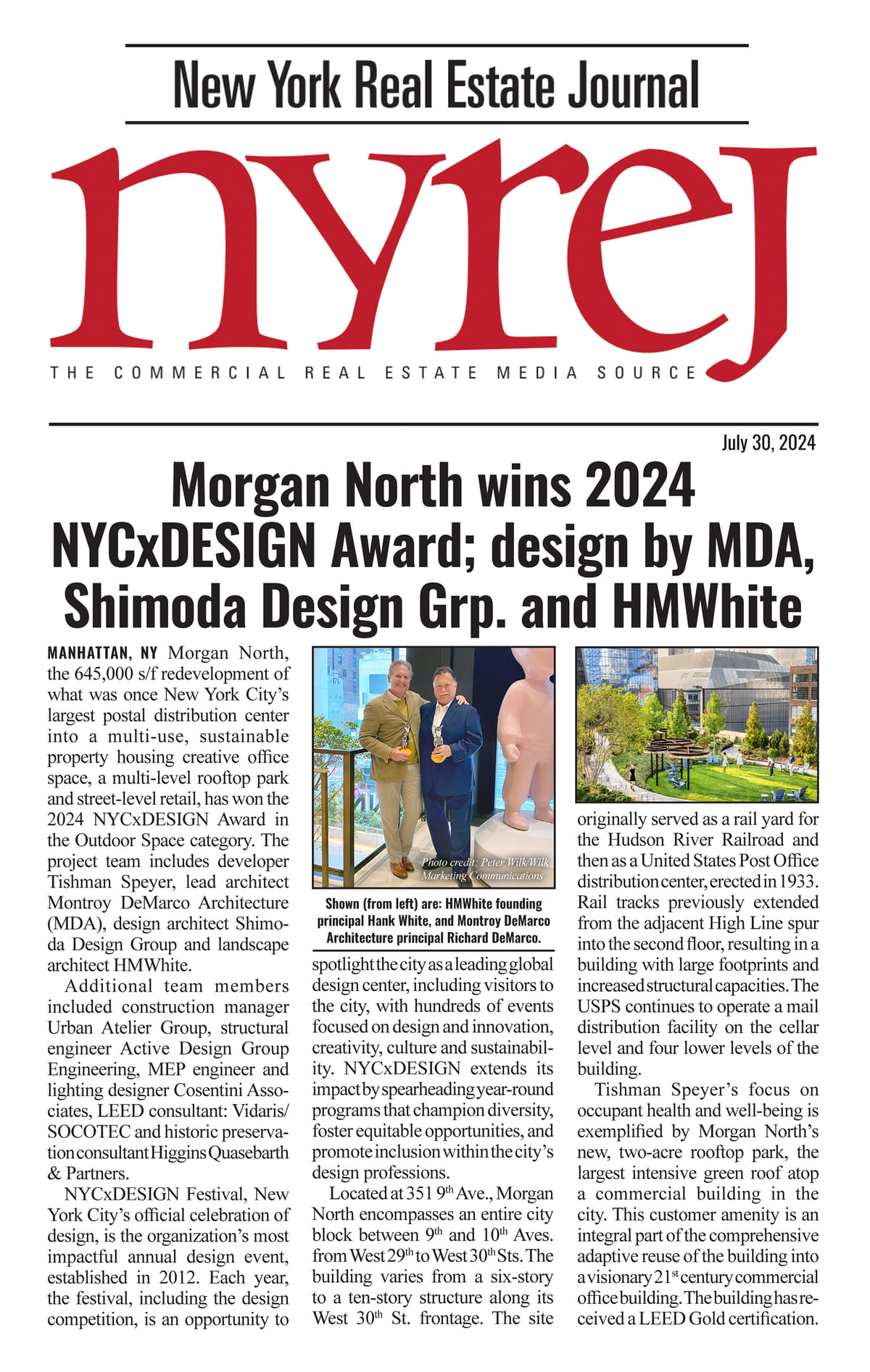 Morgan North Wins 2024 NYCxDESIGN Award | Montroy DeMarco Architecture ...