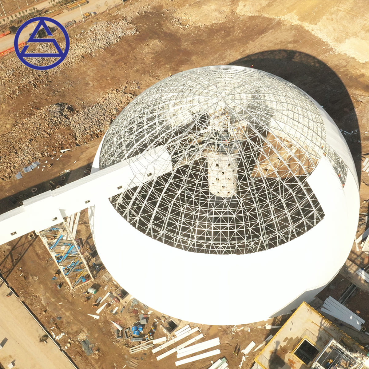 space frame dome roof coal shed | ann hao | Archinect