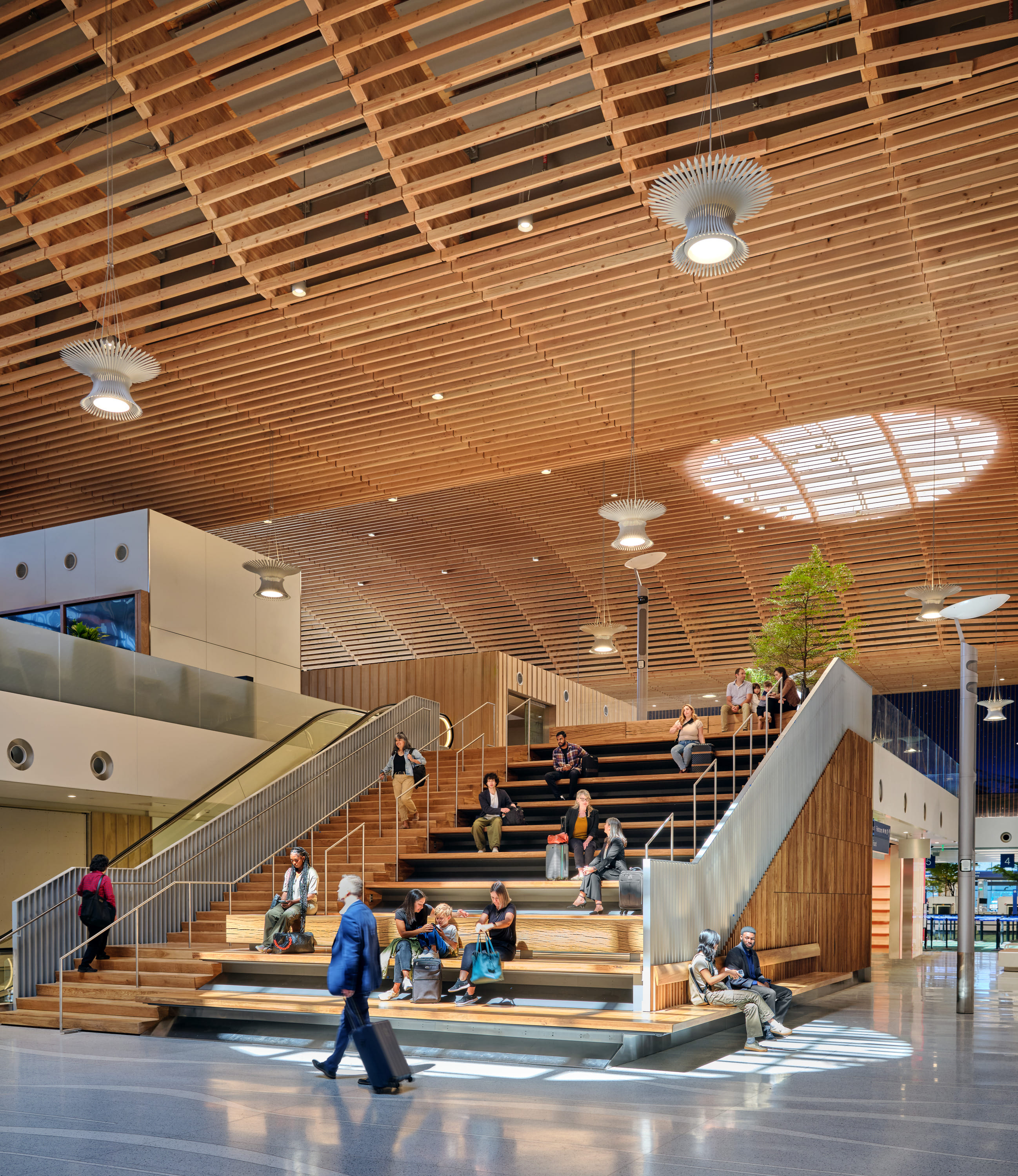 ZGF's groundbreaking mass timber airport terminal design debuts in ...