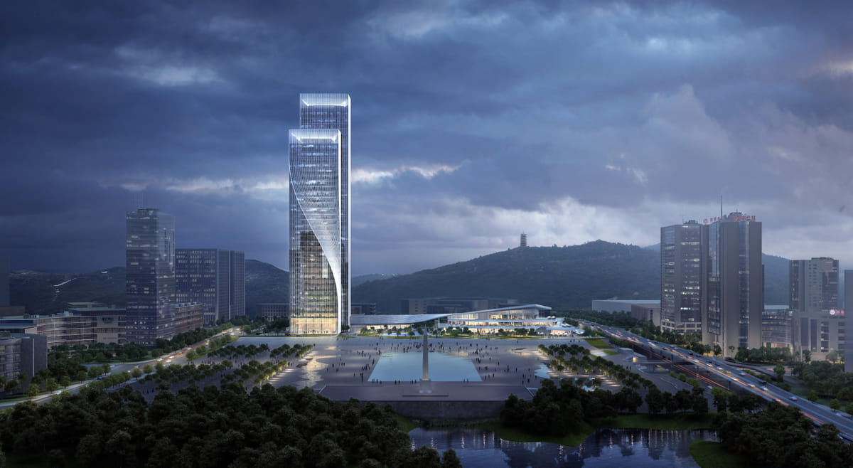 World-class Twisting Tower Glows in Ballet of Light | Aedas | Archinect