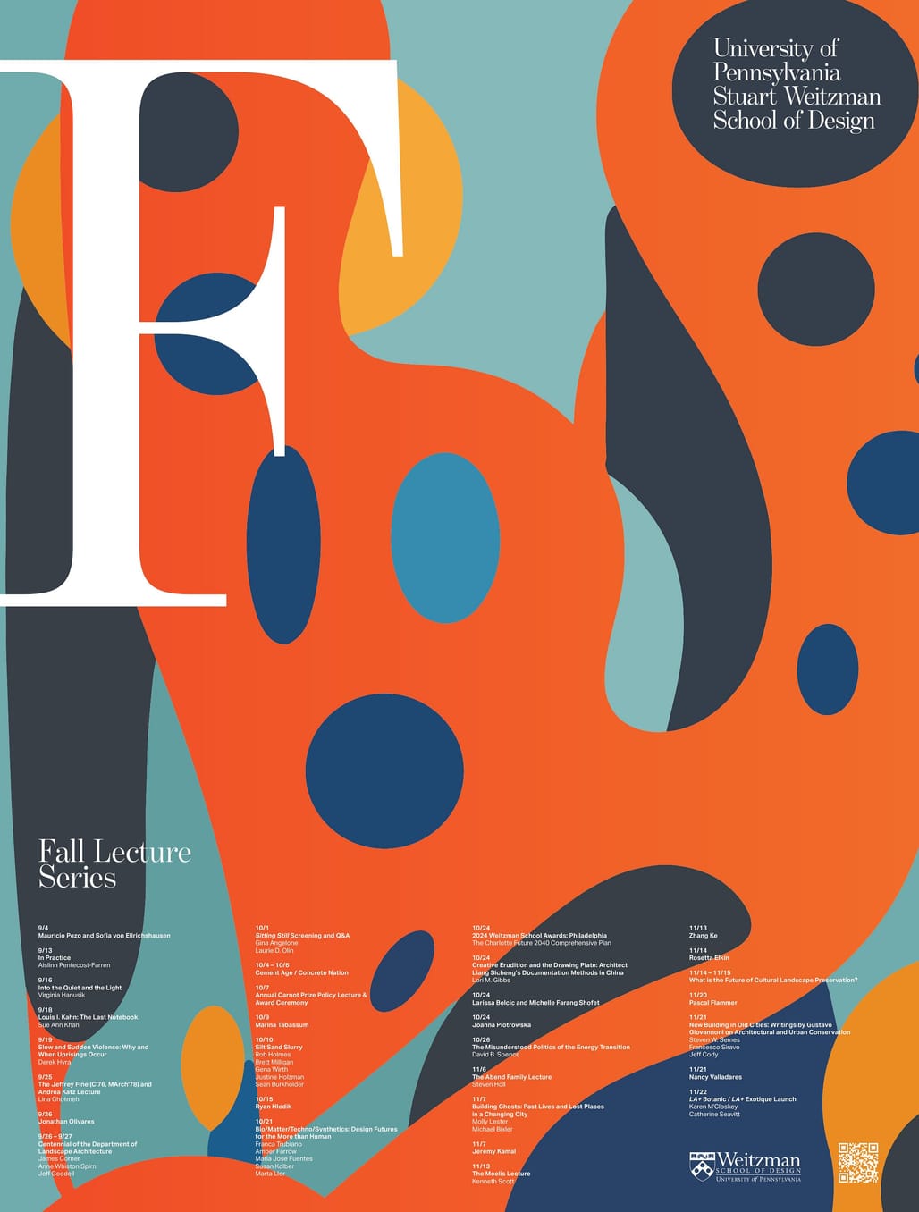 The most popular Fall '24 architecture school lecture poster designs ...