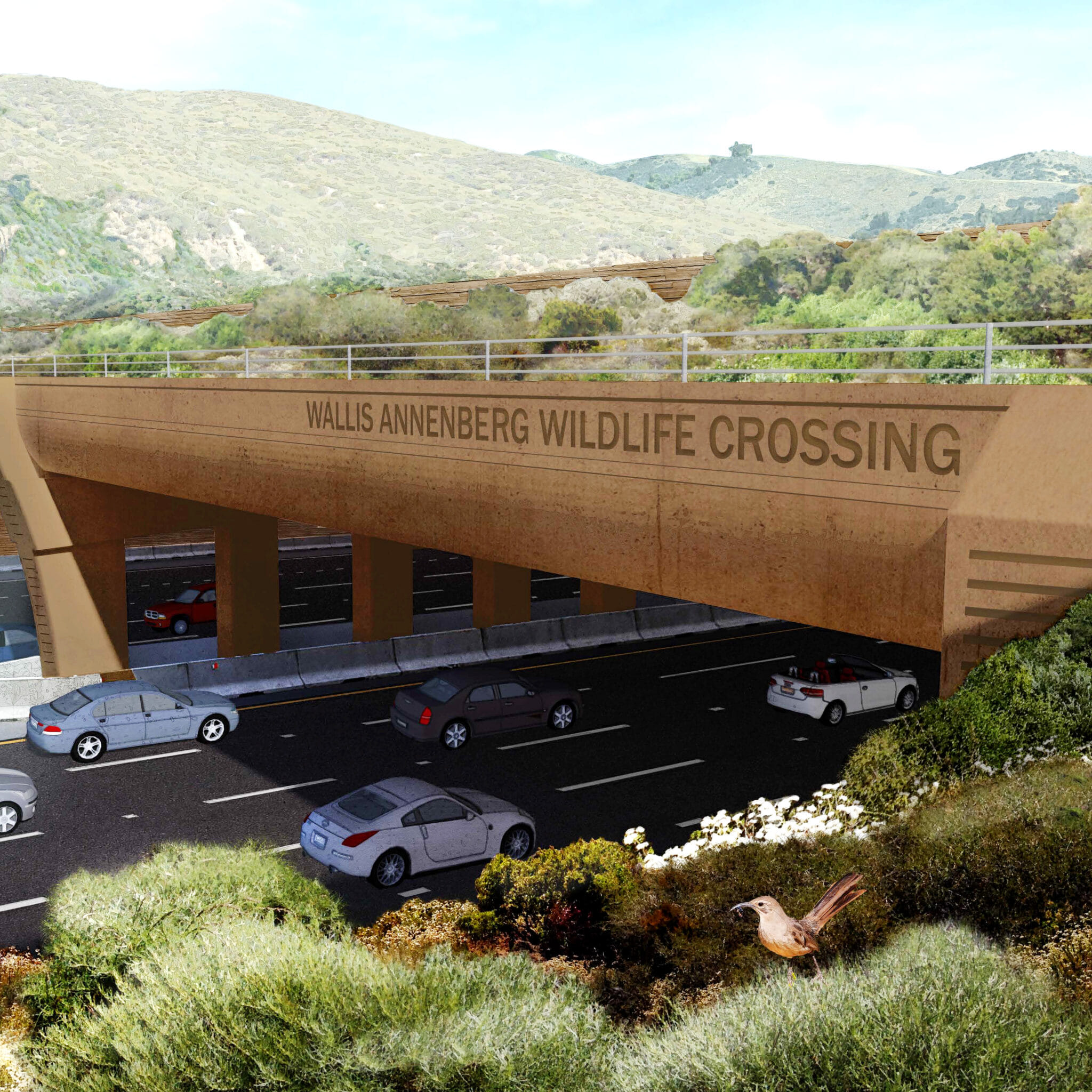 Large 101 Freeway wildlife crossing reaches important construction ...