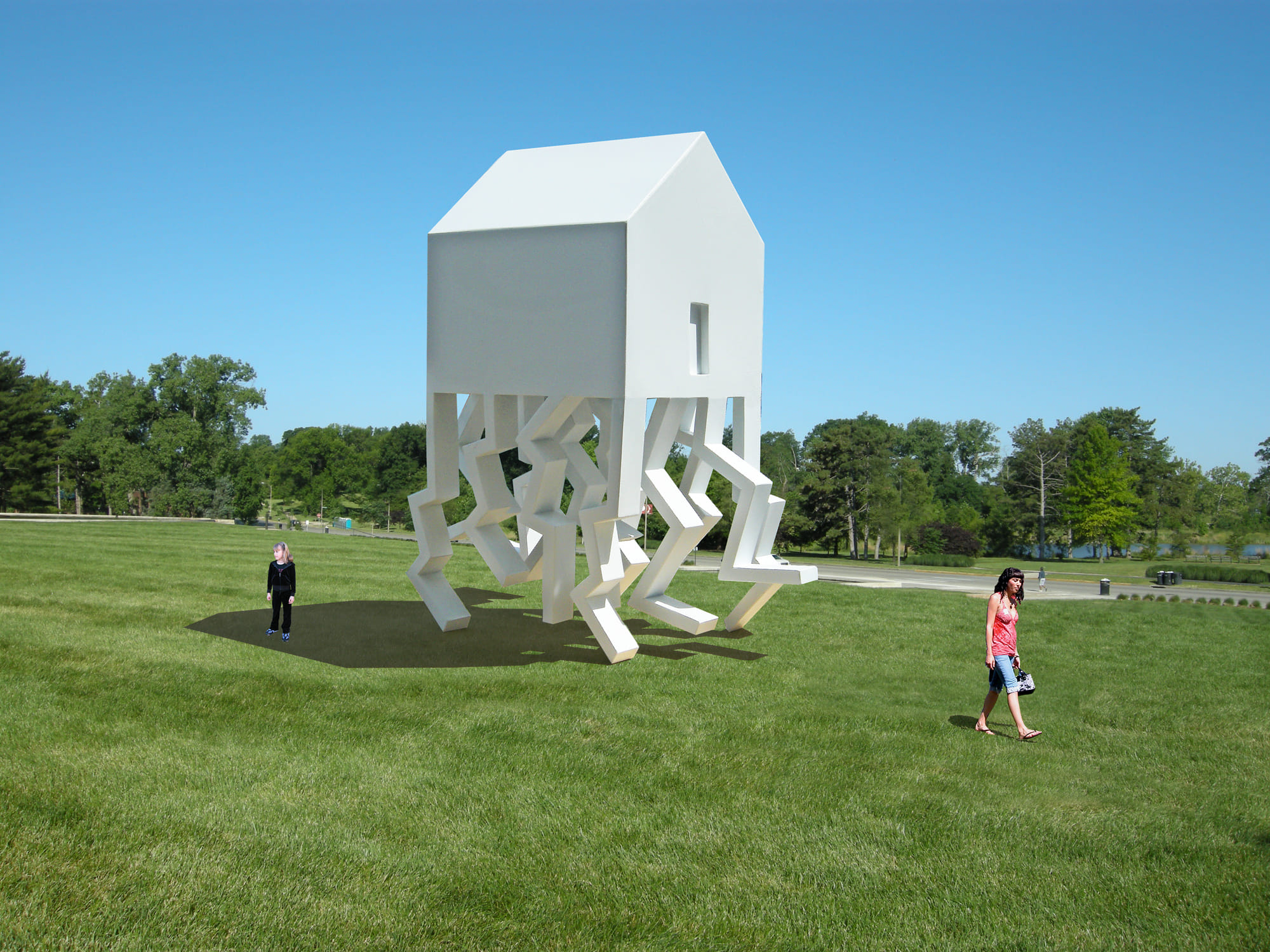 The House as a Metaphor Public Art Proposals | michael jantzen | Archinect
