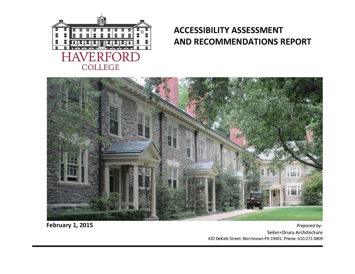 ADA Accessibility Assessment for Haverford College | Thomas Beck ...
