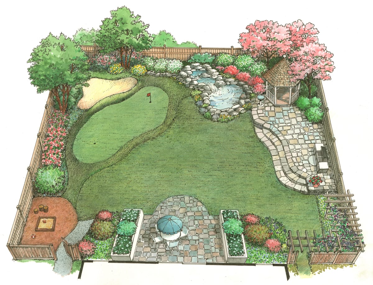 Par 3 Golf - Backyard Plans | Par 3 Design Group | Archinect