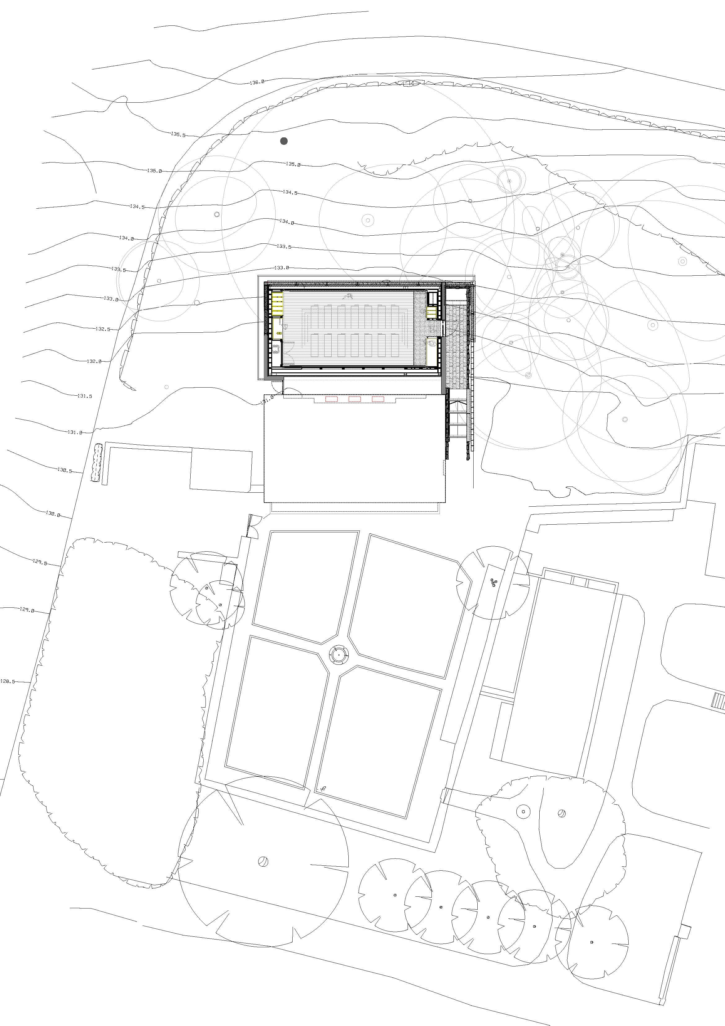 Invisible Studio creates rammed stone yoga studio in UK countryside ...