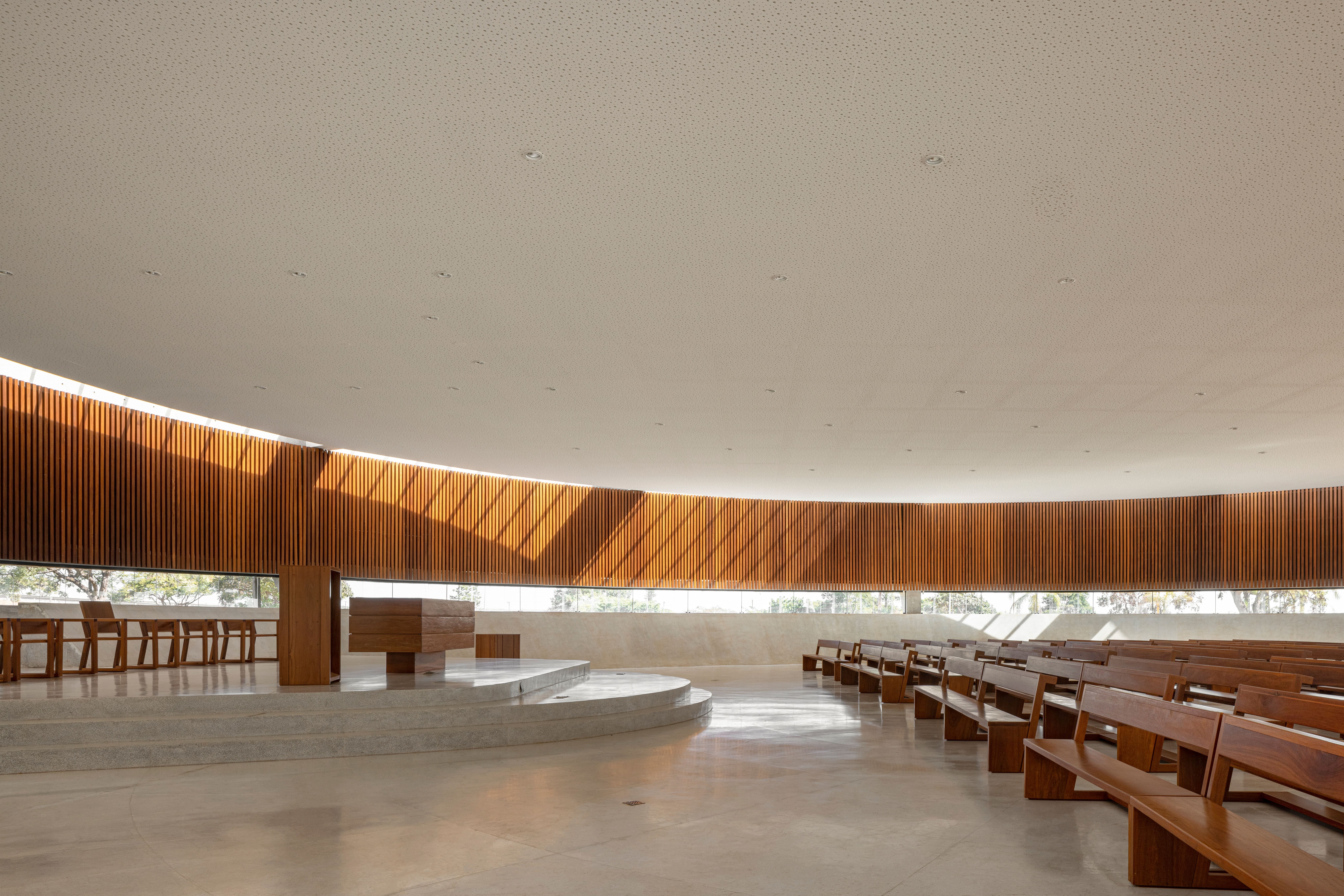 ARQBR Arquitetura e Urbanismo brings a circular concrete church to ...