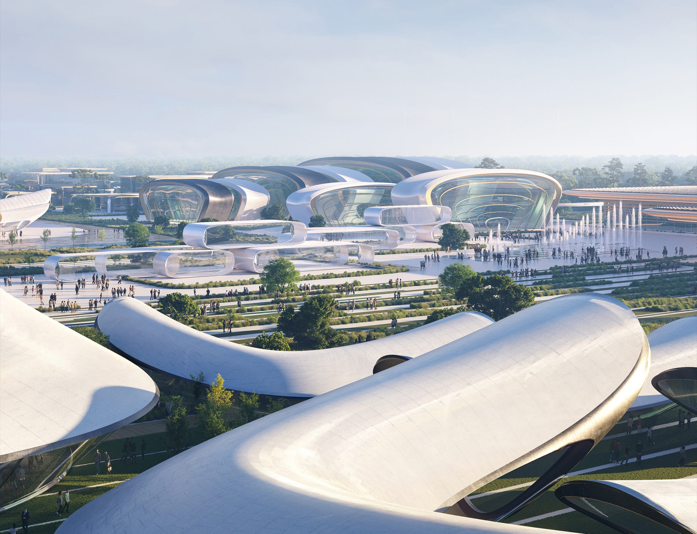 Zaha Hadid Architects designs Ukrainian Expo 2030 master plan with ...