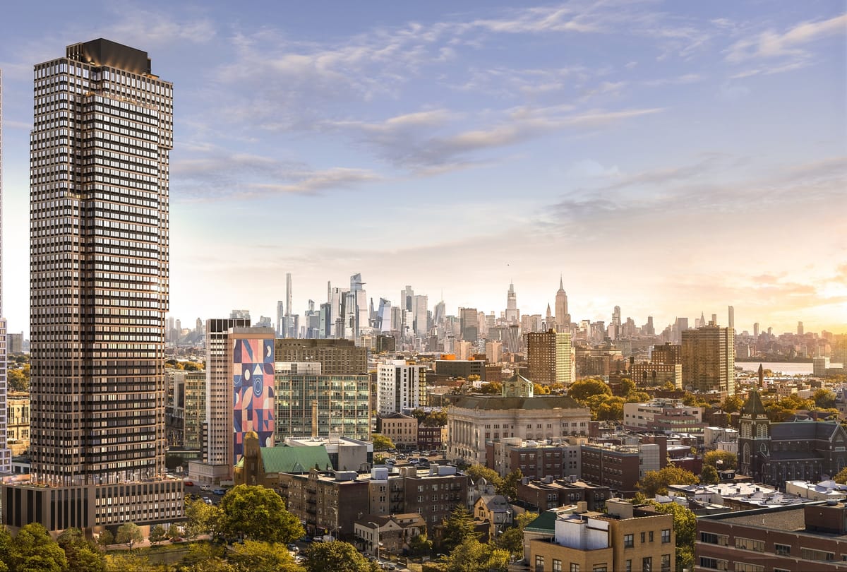 Panepinto Properties Tops Out 54-Story Rental Hi-Rise Designed by HLW International in Jersey ...