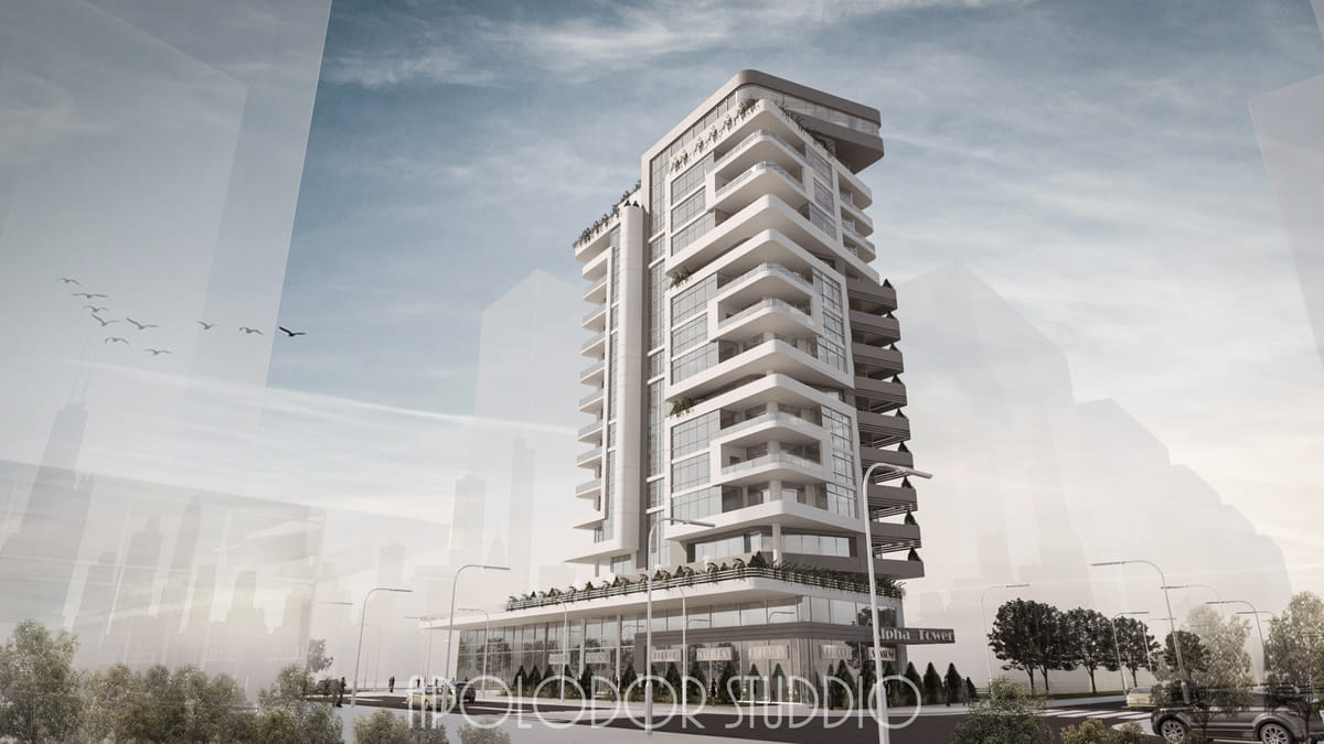 Residential and commercial tower | APOLODOR STUDIO | Archinect