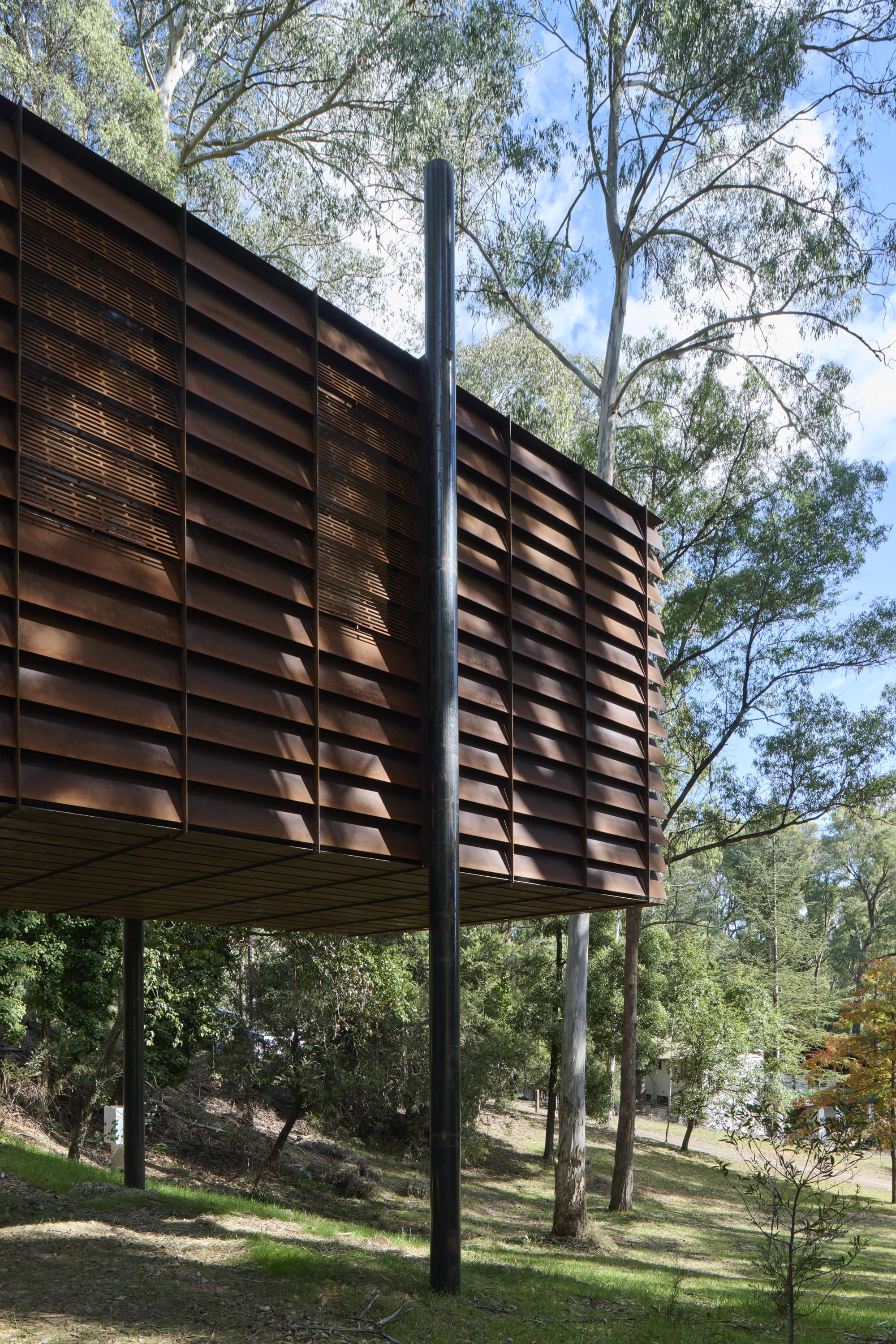 Robbie Walker's Sawmill Treehouse blends into the trees through its ...