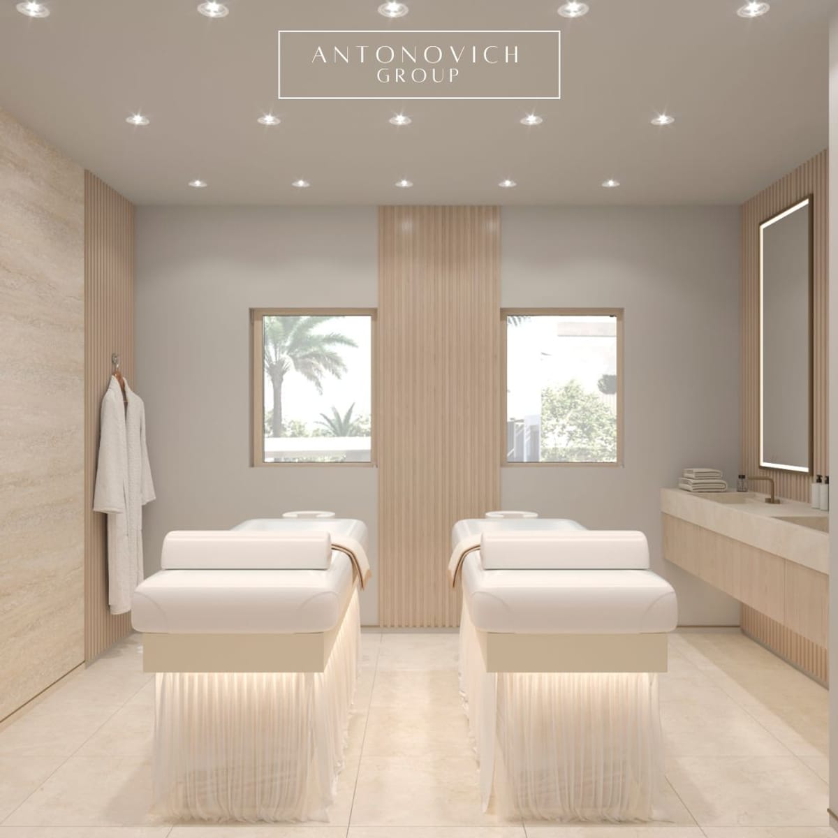 Massage Room Interior Design and Fit-out For Luxury Villa | Luxury ...