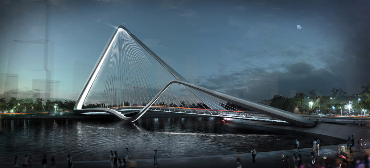 Infinity Loop Bridge by 10 DESIGN + Buro Happold | News | Archinect