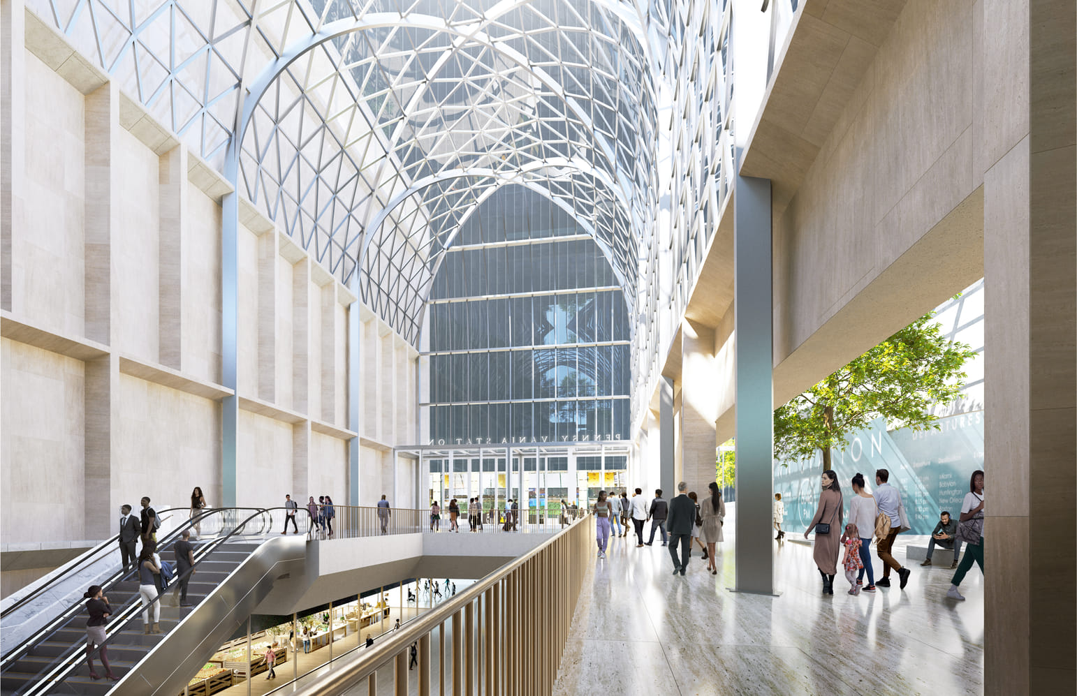 HOK and PAU reveal rival 'P3' Penn Station renewal proposal | News ...