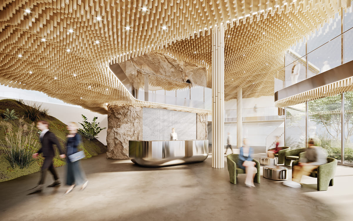 Lobby in the multifunctional complex on Russky Island | Asadov ...