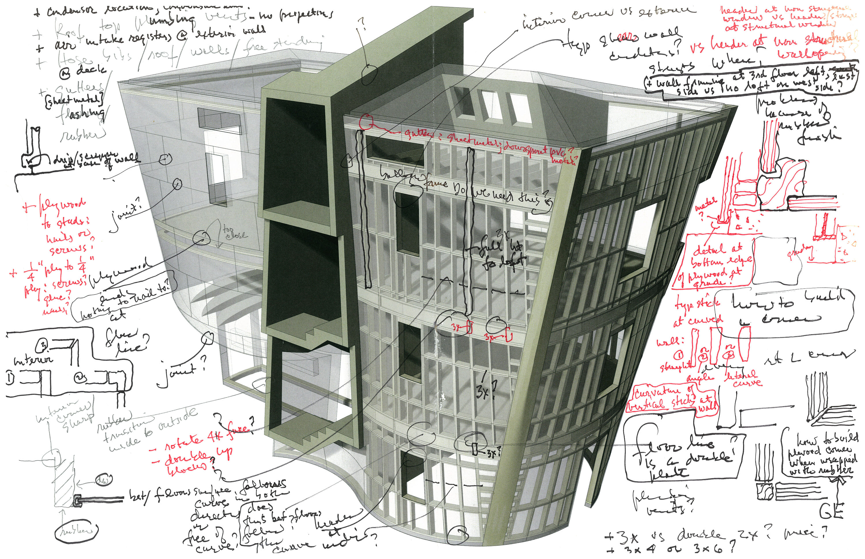 Eric Owen Moss reveals his corner-bending A+M private residence in the ...