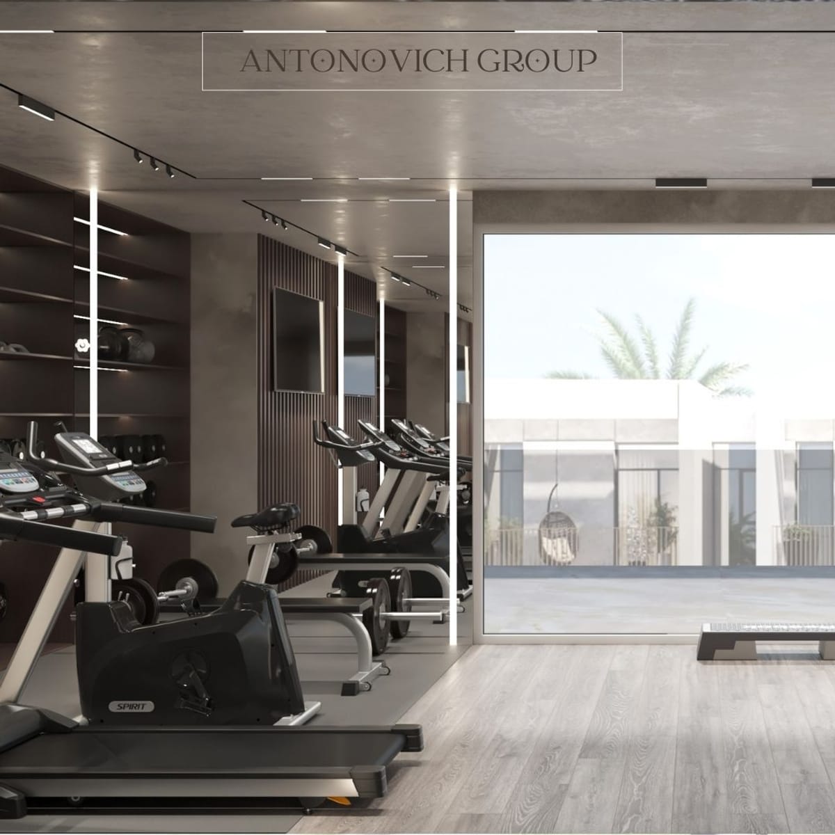 Aesthetic Gym Interior Design Solution | Luxury Antonovich Design ...