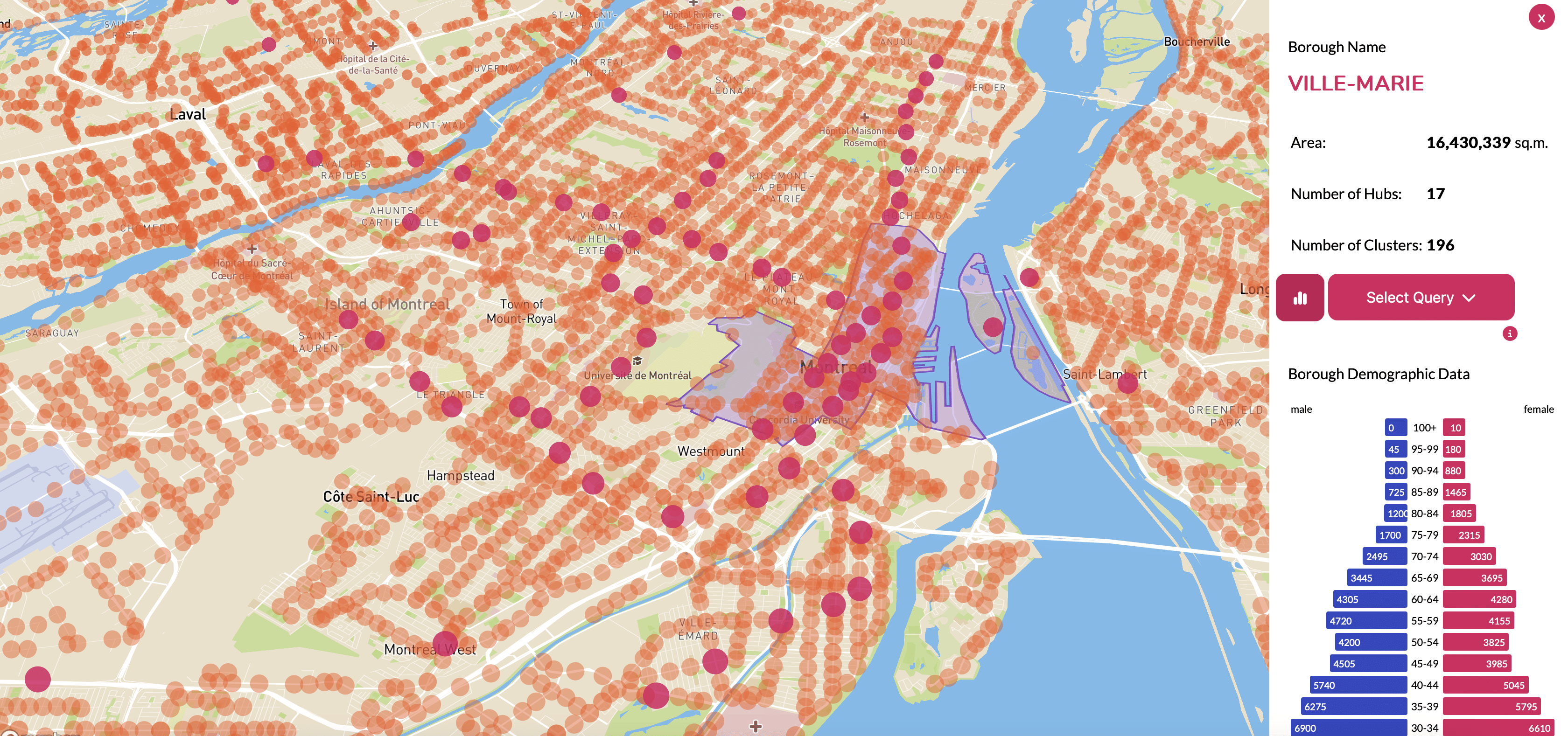 Interactive mapping platform of urban development in Canadian cities ...