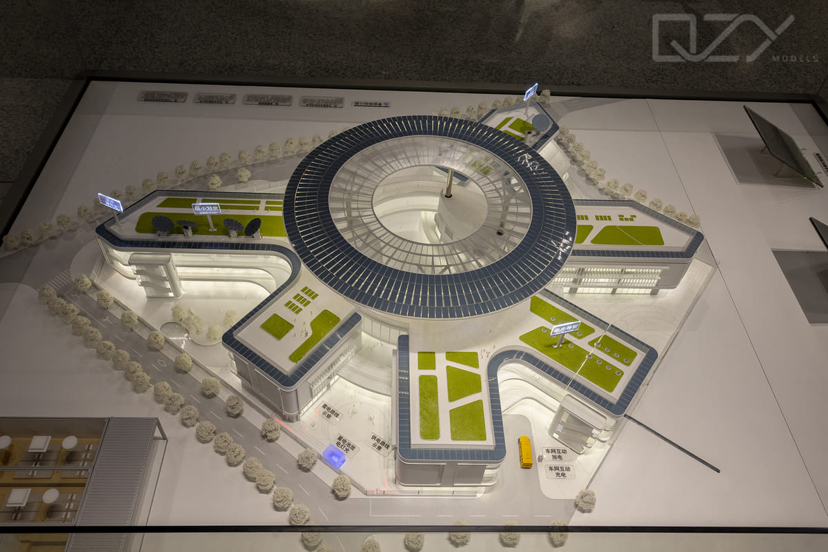 Cutting-Edge Zero-Energy Kindergarten Architectural Model: A Future of ...
