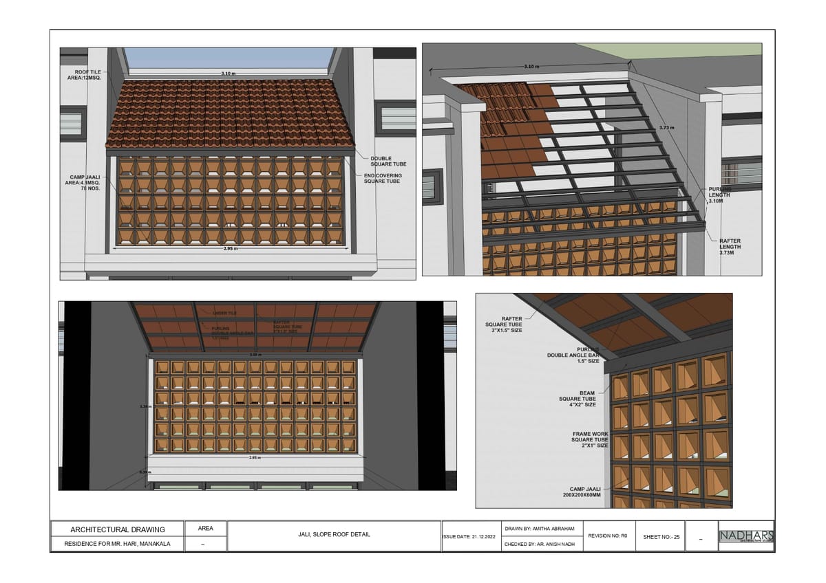 Residential Project_Detailed Working Drawings | Amitha Abraham | Archinect