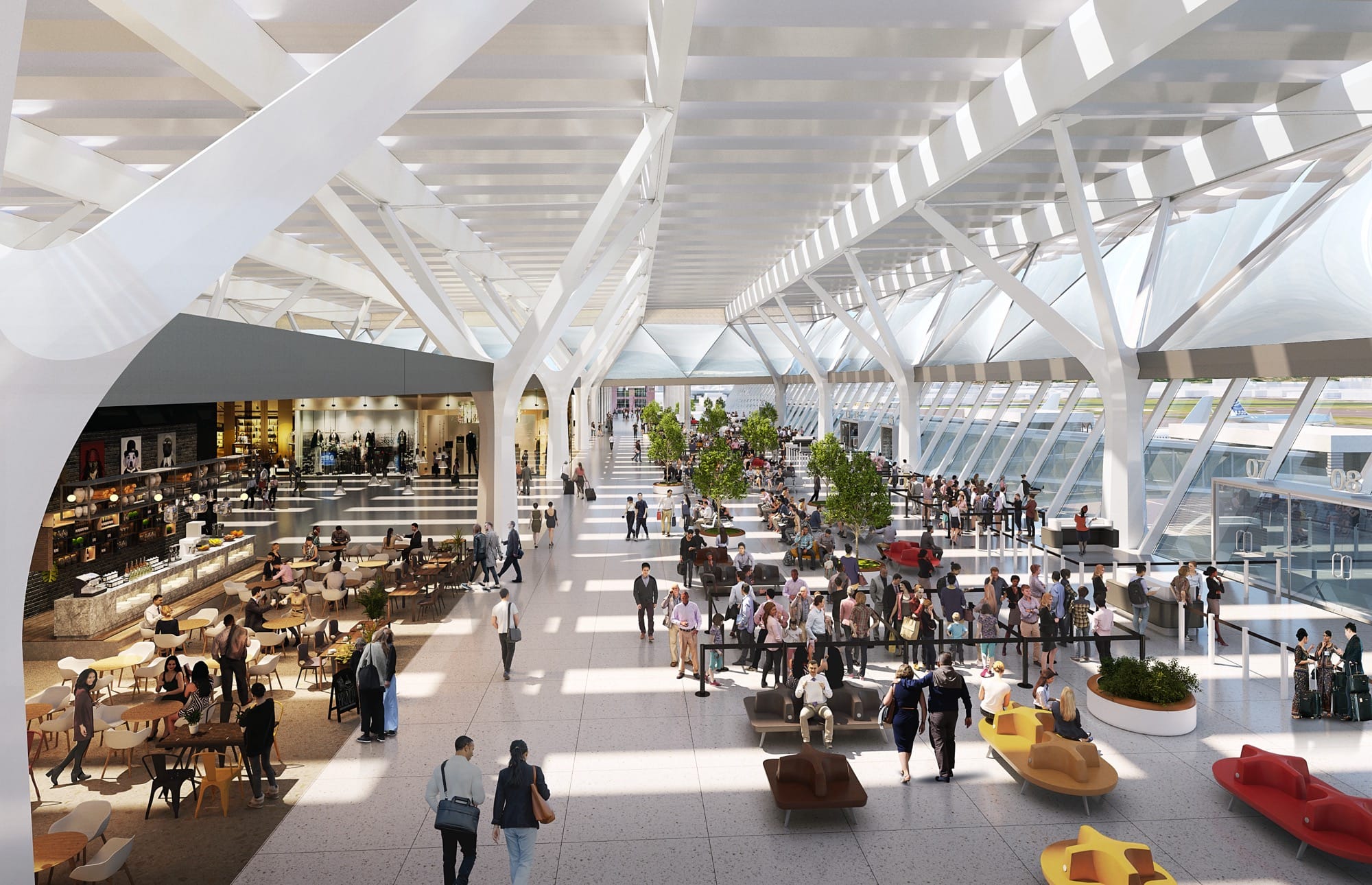 Rafael Viñoly Architects designs vineyard atop an airport terminal in ...