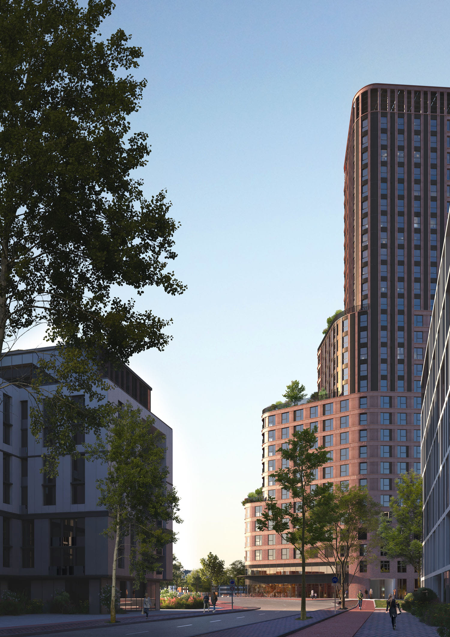 Construction to begin on 'energy-positive' brick tower by Mecanoo in ...