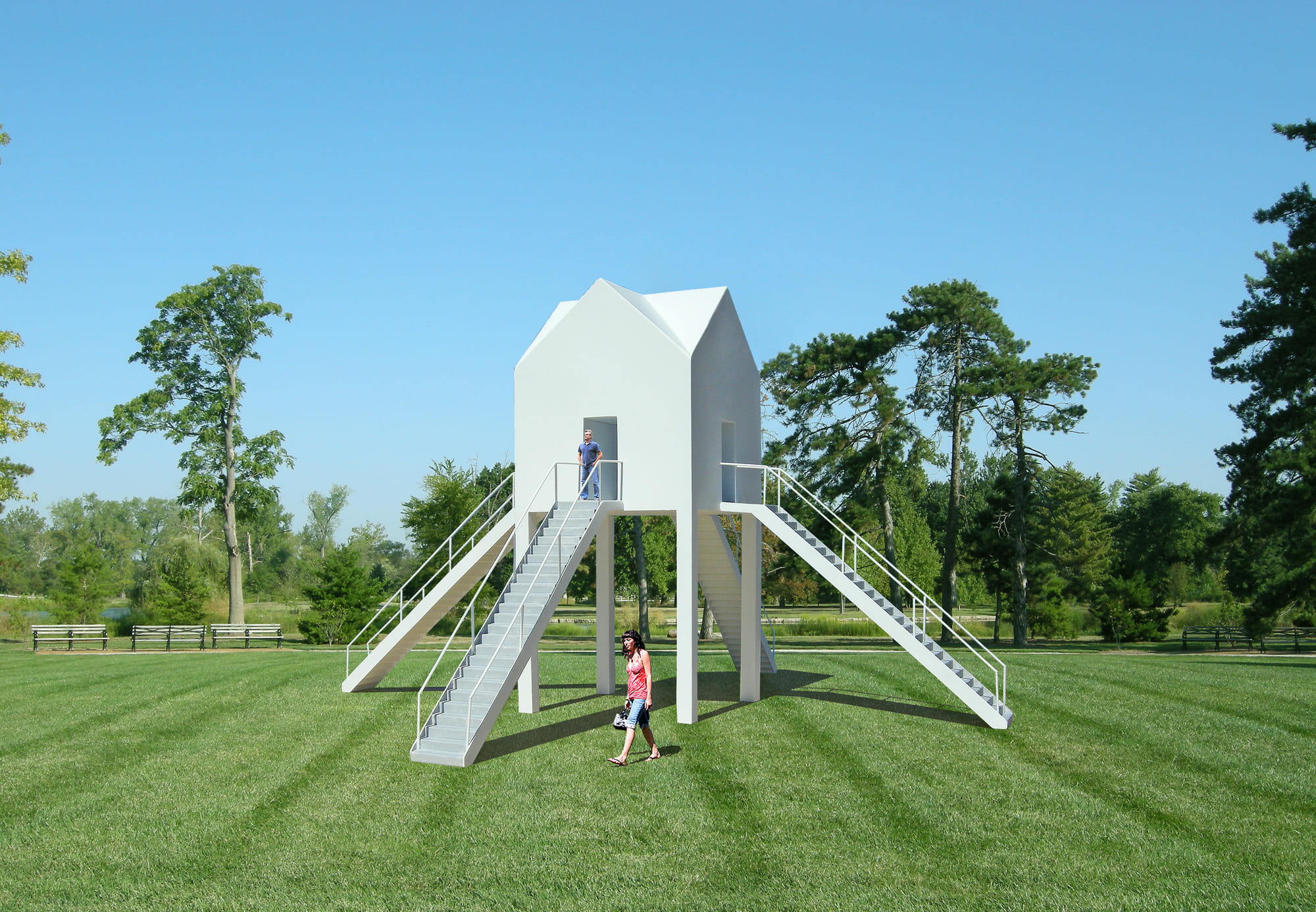 The House as a Metaphor Public Art Proposals | michael jantzen | Archinect