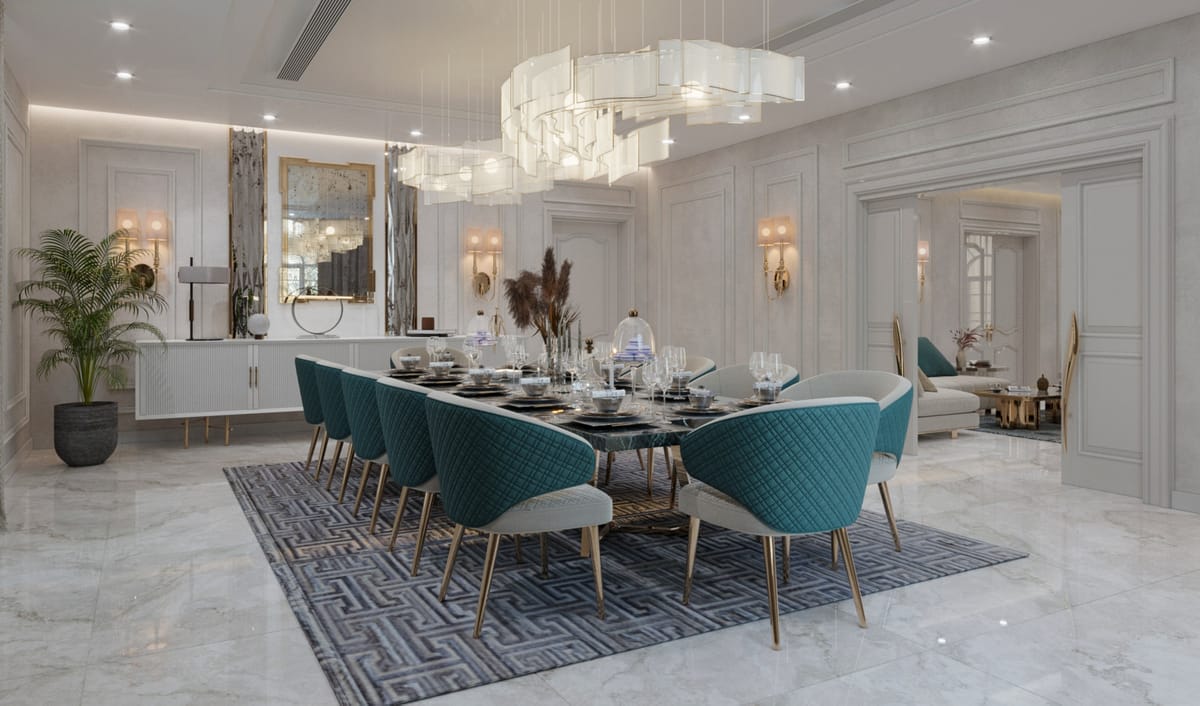 Neoclassical Majlis Interior – Contemporary Arabic Elegance, Dubai ...
