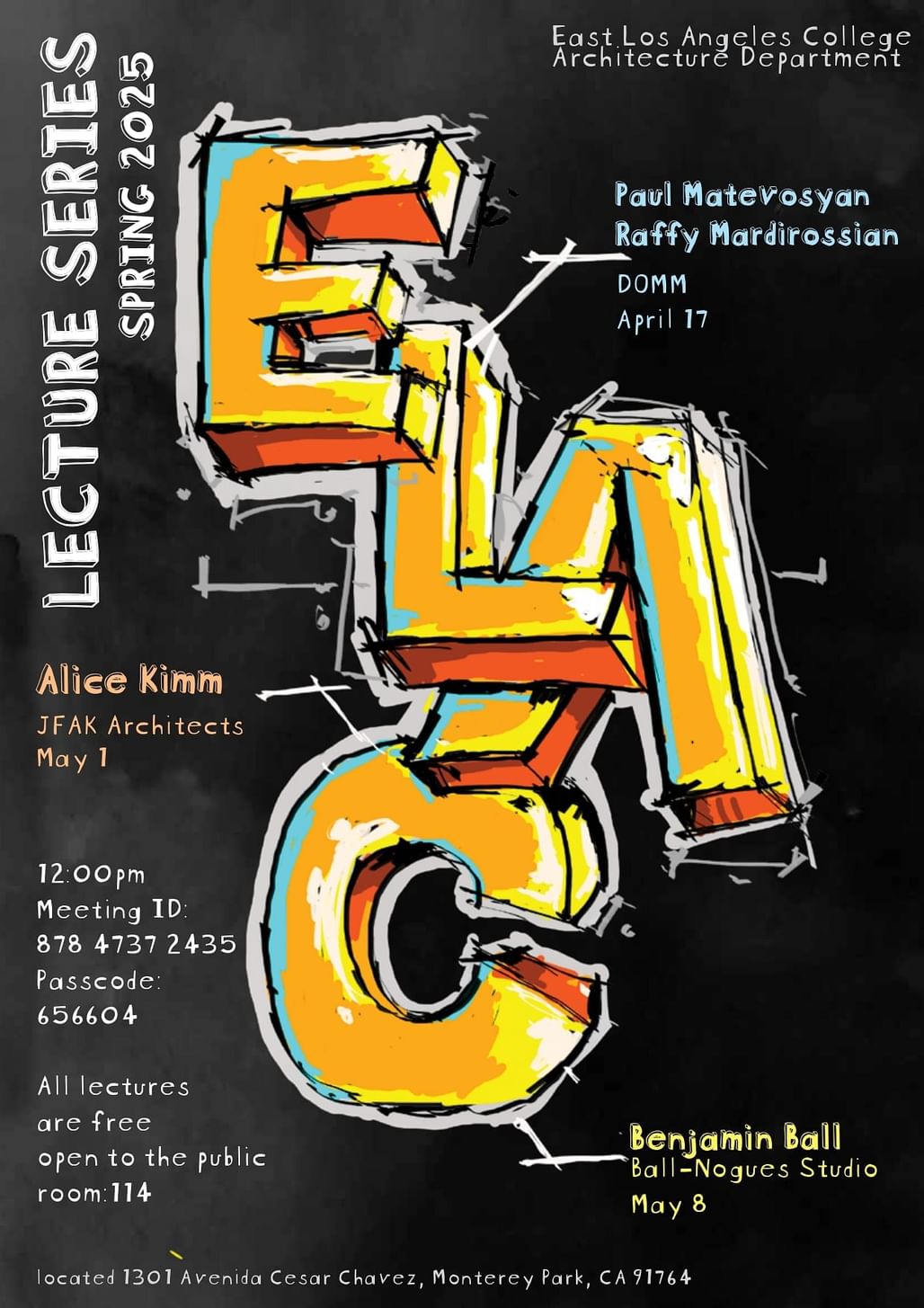 The most popular Spring '25 architecture school lecture posters are ...