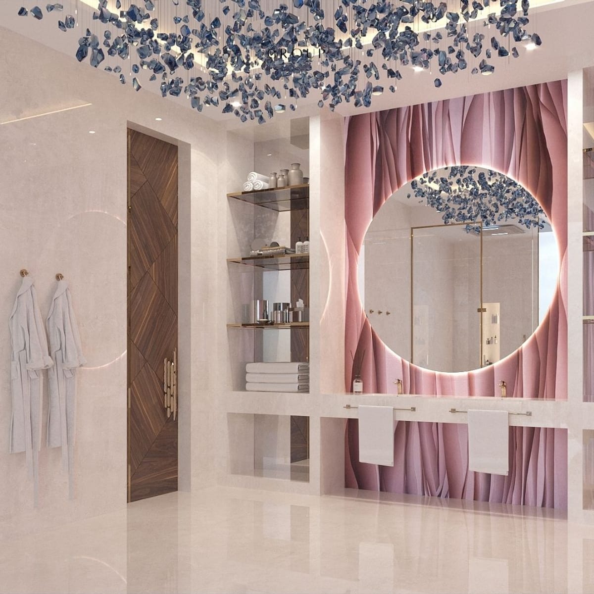 Elevate Your Bathing Experience: Modern Chic Style Bathroom Design by Antonovich Group | Luxury ...