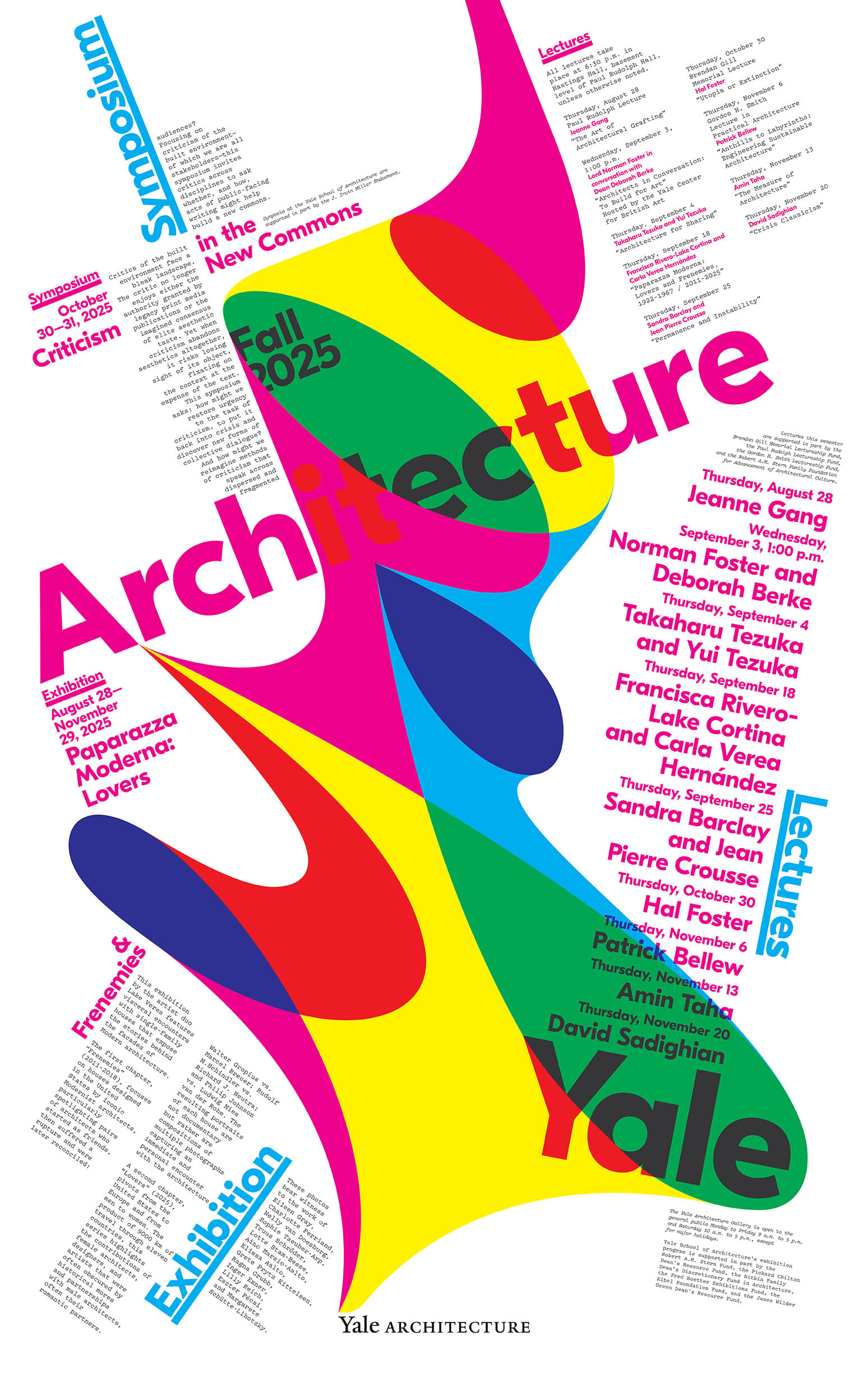 Get Lectured: Yale University, Fall '25 | News | Archinect