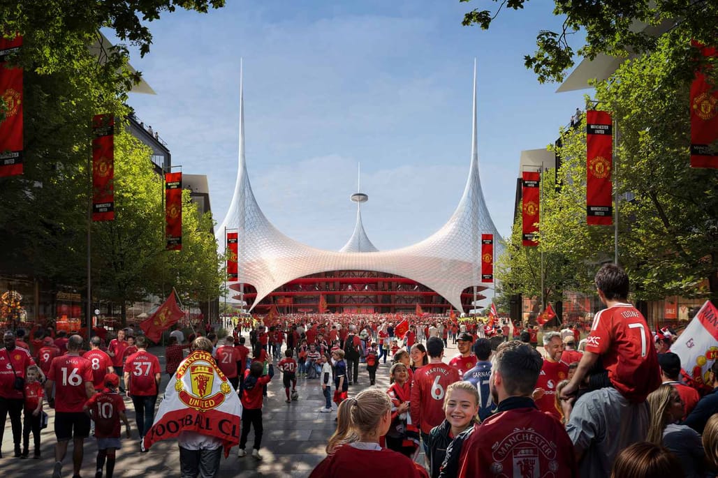 Norman Foster's new Manchester United stadium district design revealed ...