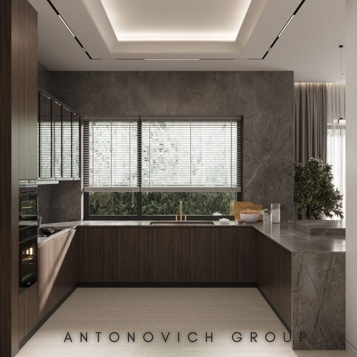 Modern Functional Kitchen Interior Design | Luxury Antonovich Design ...
